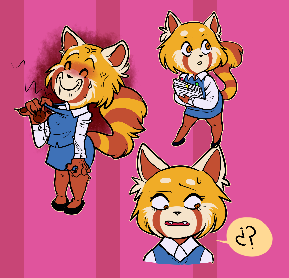 The Big Imageboard Tbib 2018 Aggressive Retsuko Anthro Clothed