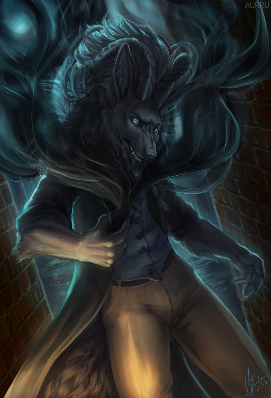 The Big ImageBoard (TBIB) - 2019 5 fingers anthro aurru black fur black nose blue eyes blue hair ...