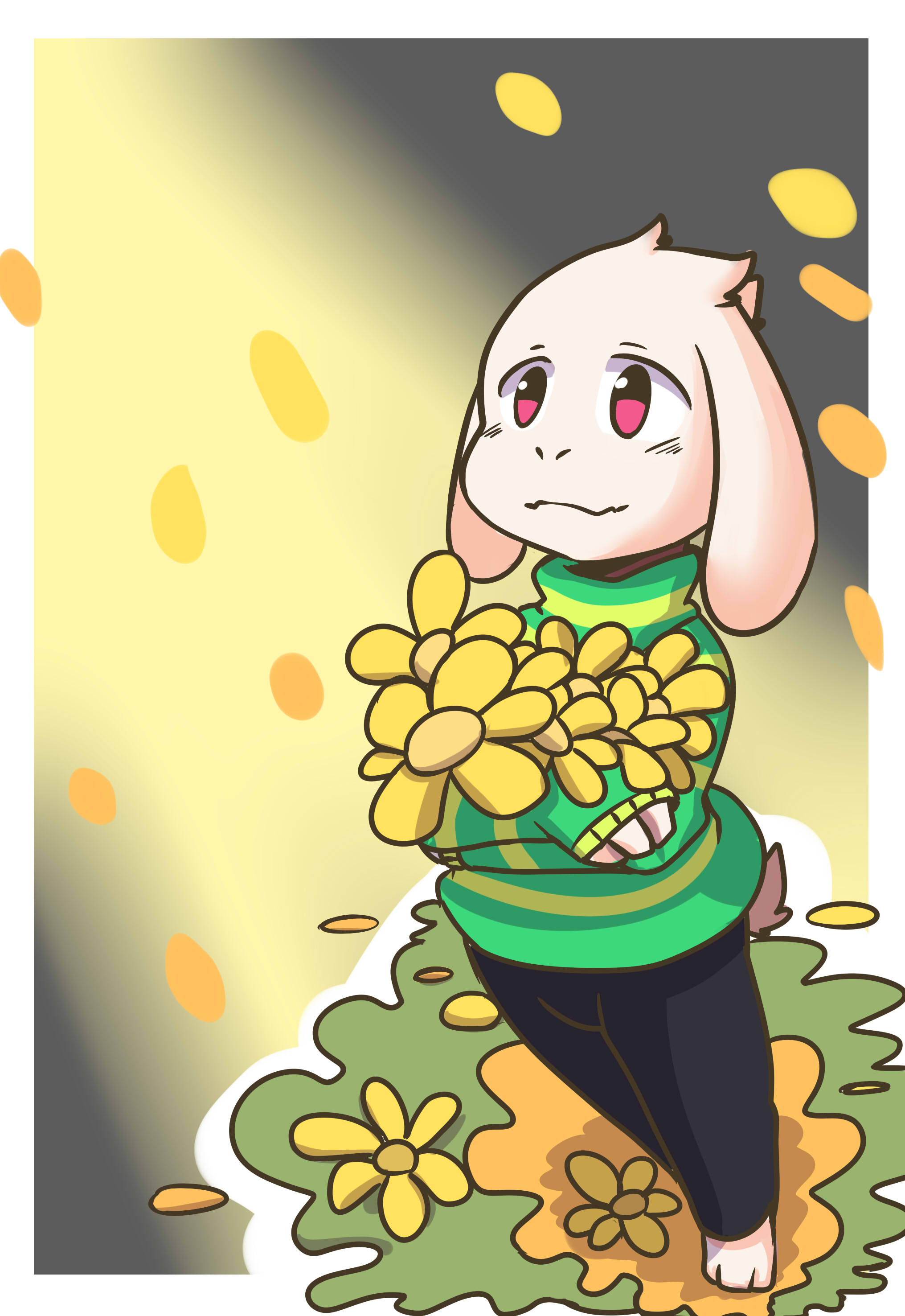 The Big ImageBoard (TBIB) - 2015 3 toes anthro asriel dreemurr biped blush border caprine child ...