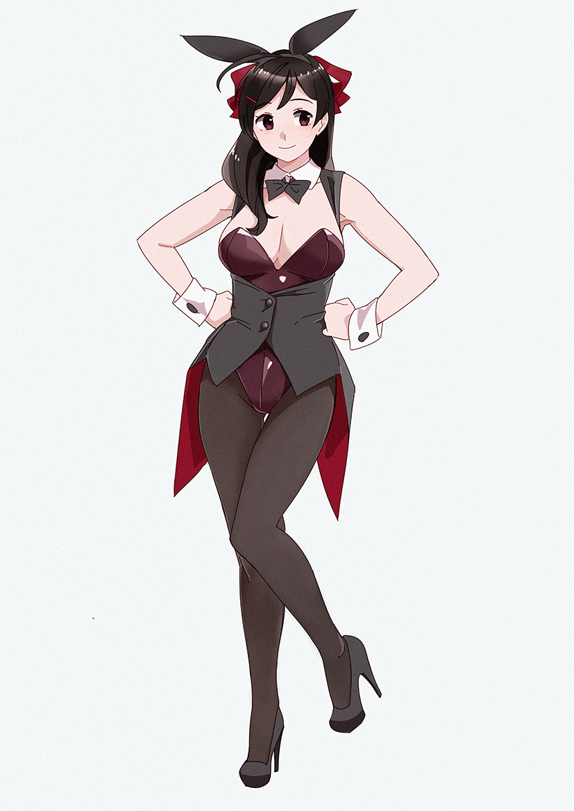 The Big ImageBoard (TBIB) - 1girl ahoge alternate costume animal ears bad id bad twitter id bare ...