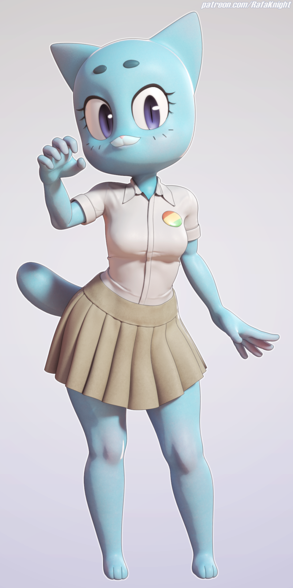 The Big ImageBoard (TBIB) - 2018 3 toes 3d (artwork) 5 fingers anthro barefoot blue fur breasts ...