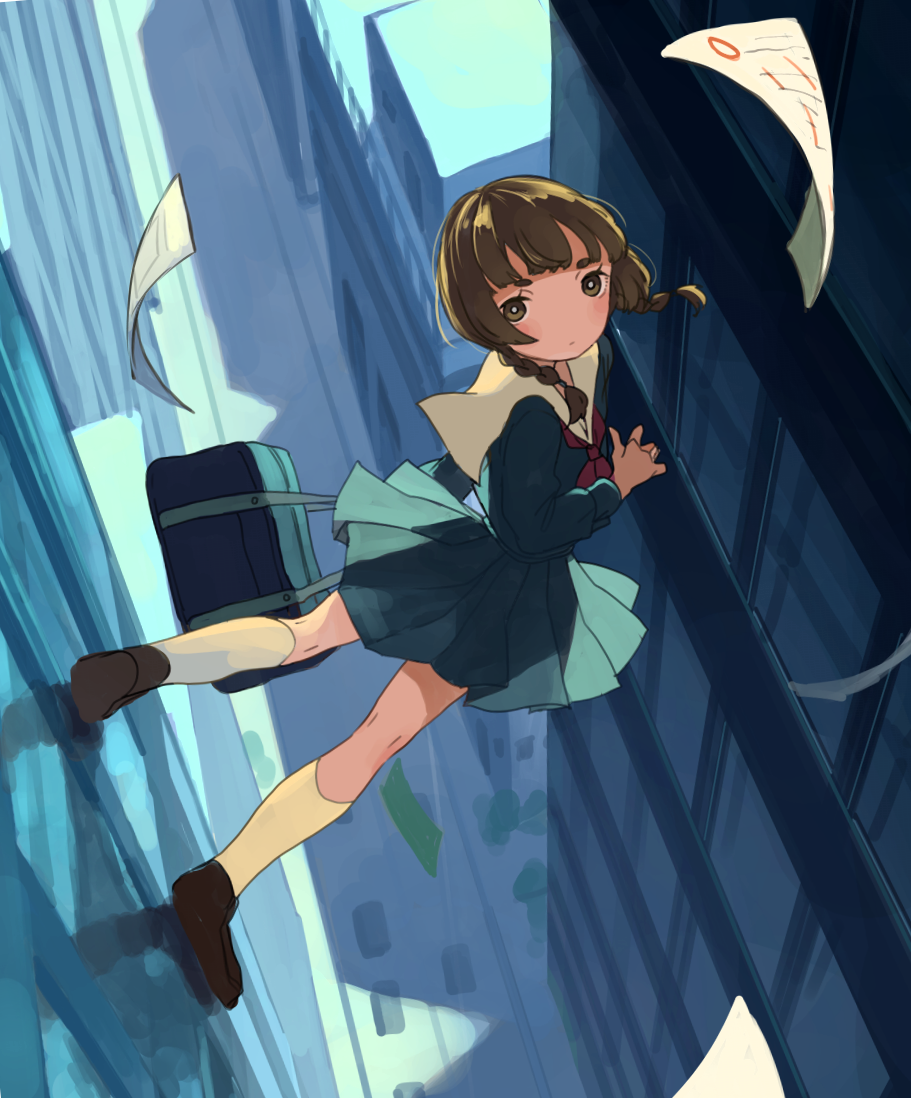 The Big ImageBoard (TBIB) - 1girl blush braid brown eyes brown hair ...