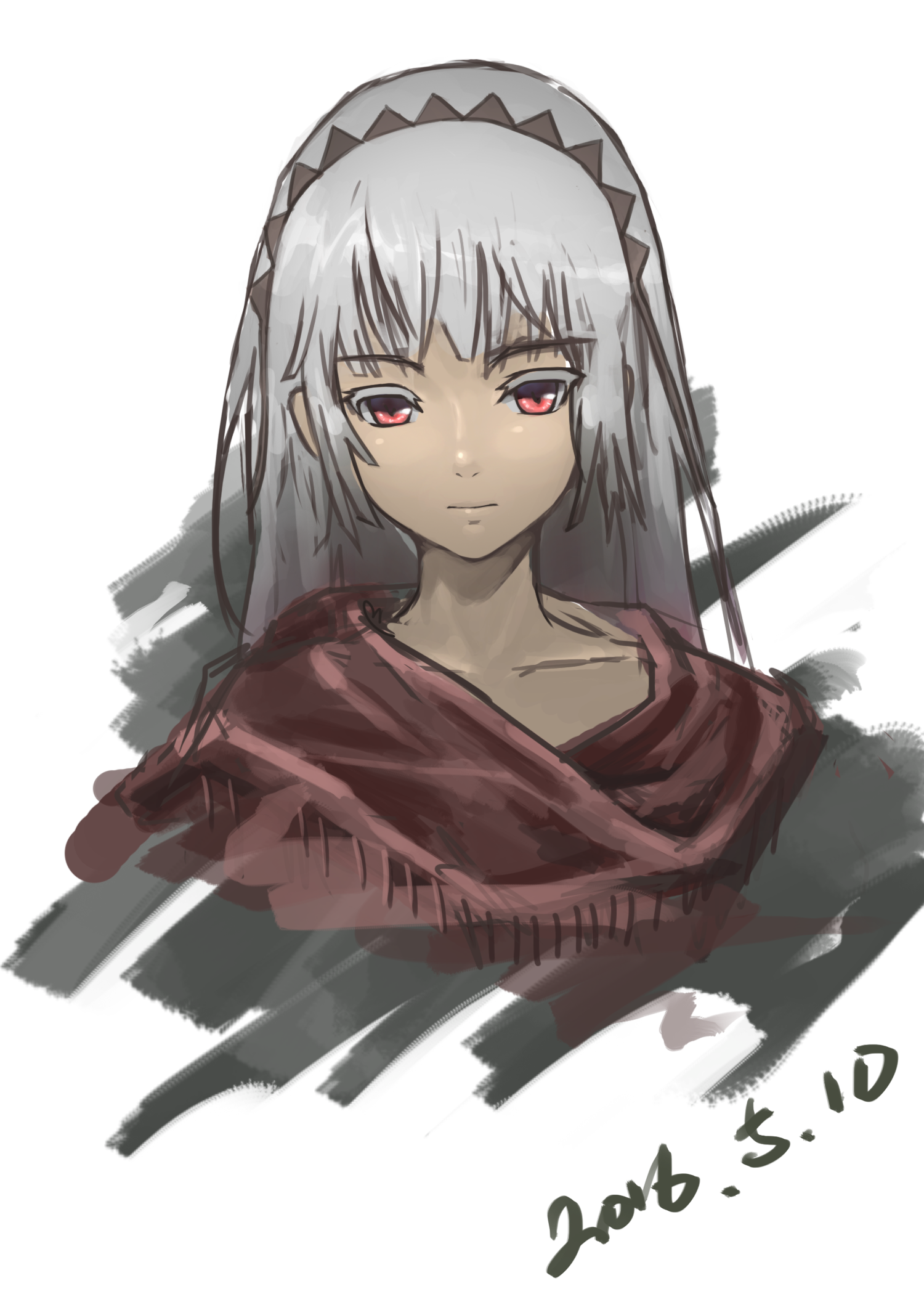 The Big ImageBoard (TBIB) - altera (fate) bangs blunt bangs closed ...
