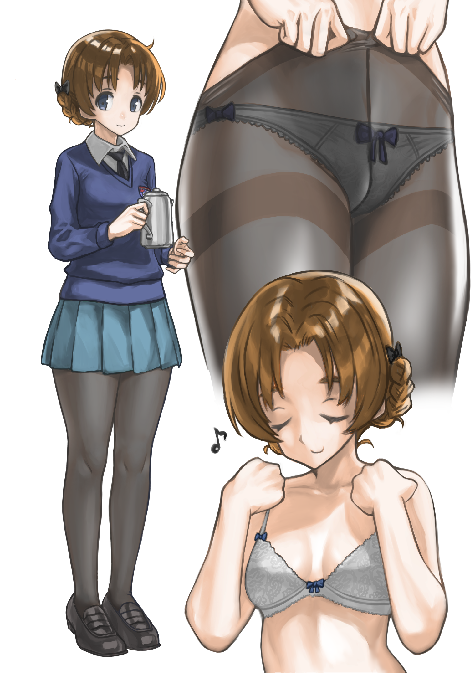 The Big Imageboard Tbib Adjusting Bra Adjusting Clothes Bangs Black