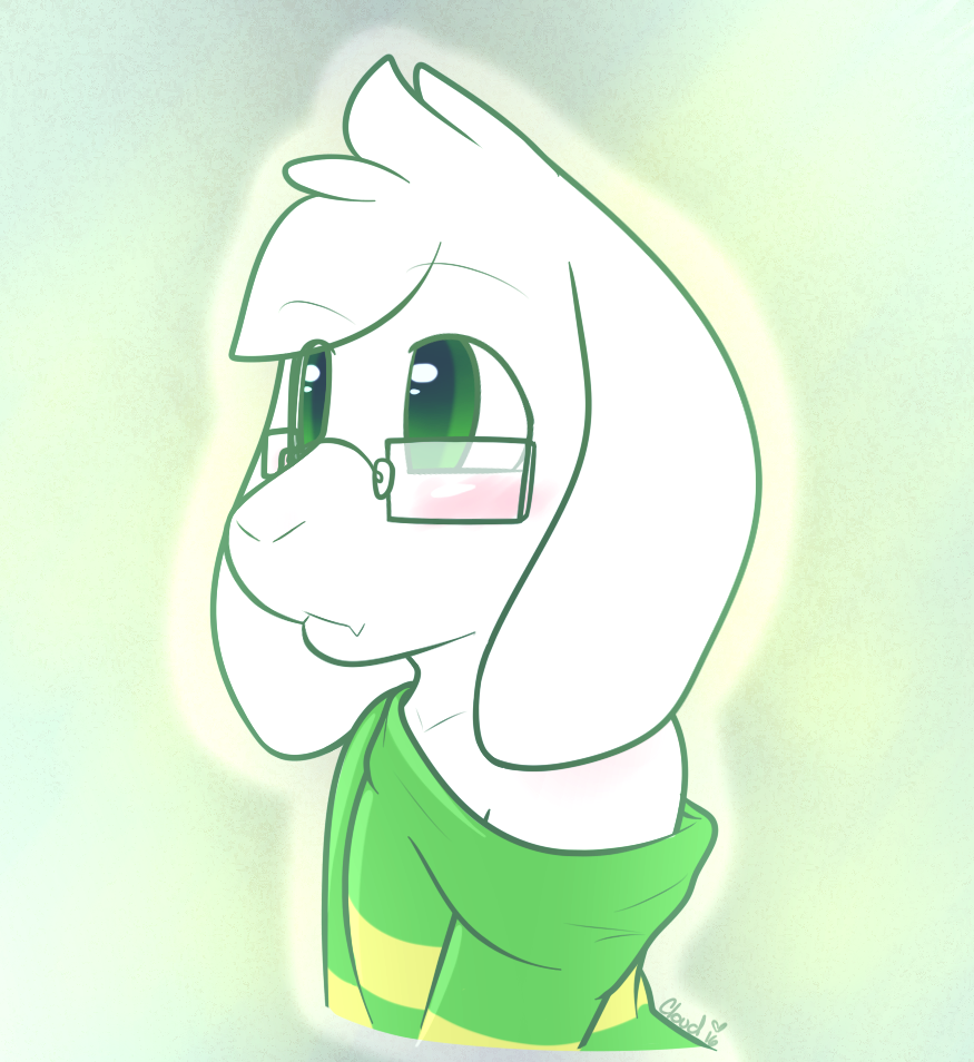 The Big ImageBoard (TBIB) - anthro asriel dreemurr bare shoulders blush boss monster (undertale ...
