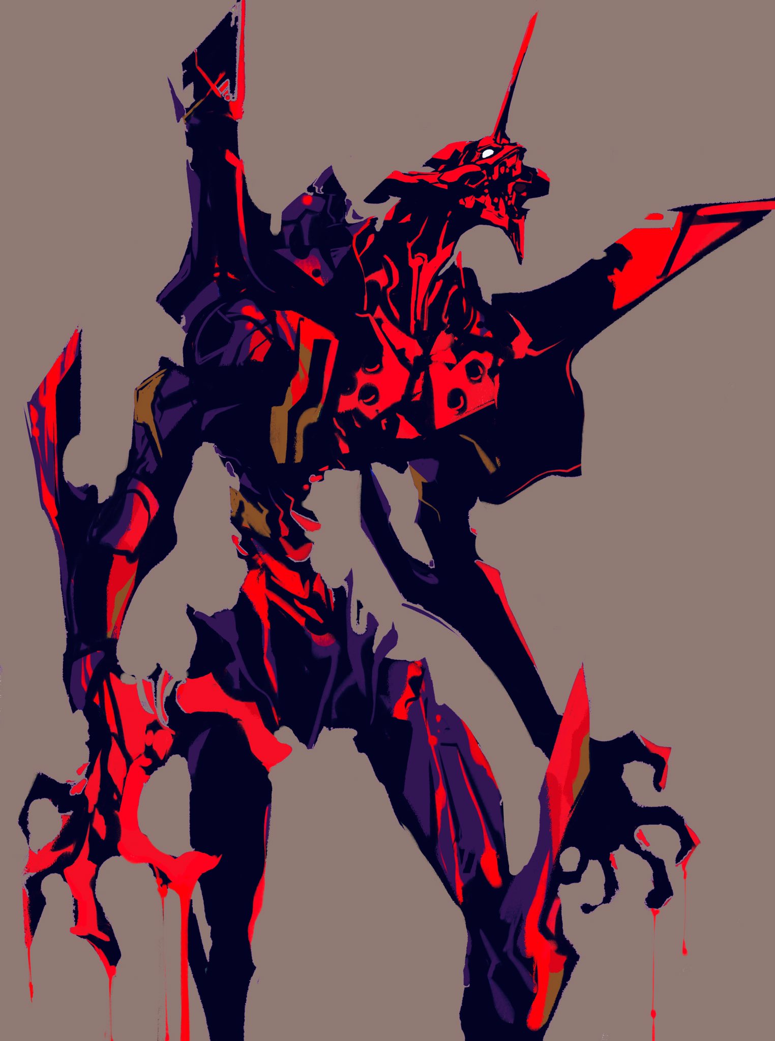 The Big ImageBoard (TBIB) - armor blood blood on hands dripping eva 01 ...