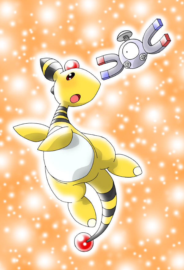 The Big Imageboard Tbib Ambiguous Gender Ampharos Duo Magnemite