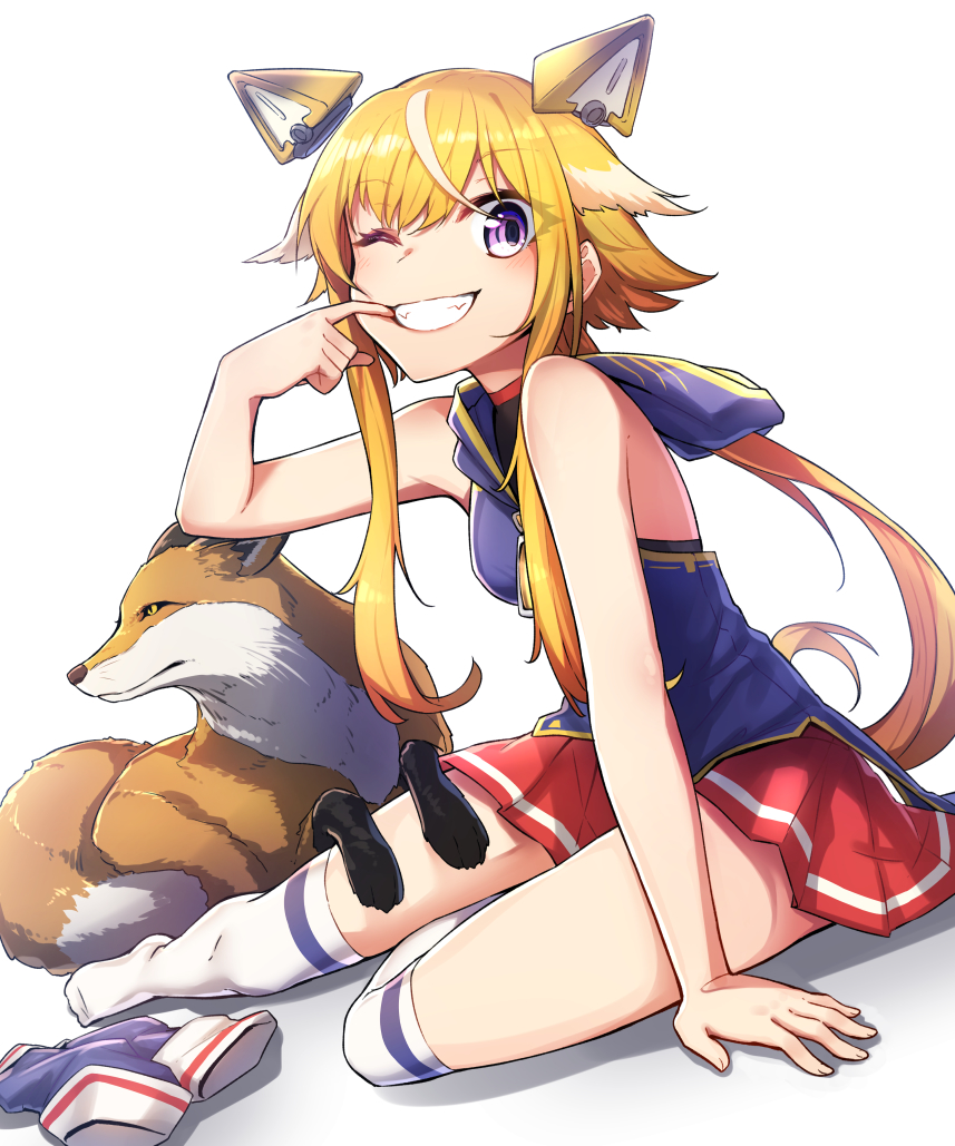 The Big ImageBoard (TBIB) - 1girl animal animal ears blonde hair detached animal ears elliotcf ...