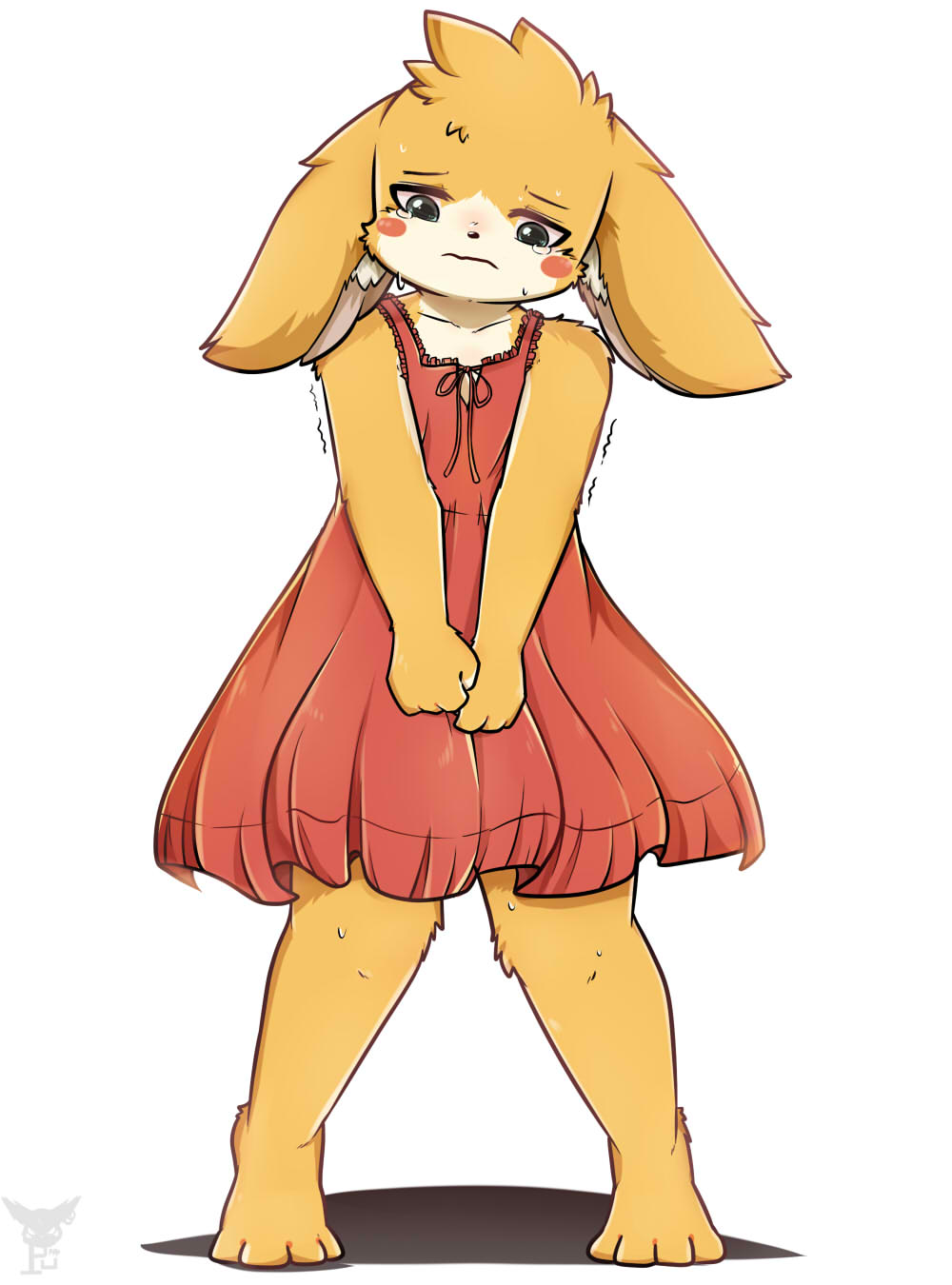 The Big Imageboard Tbib Ambiguous Gender Anthro Blush Bow Dress