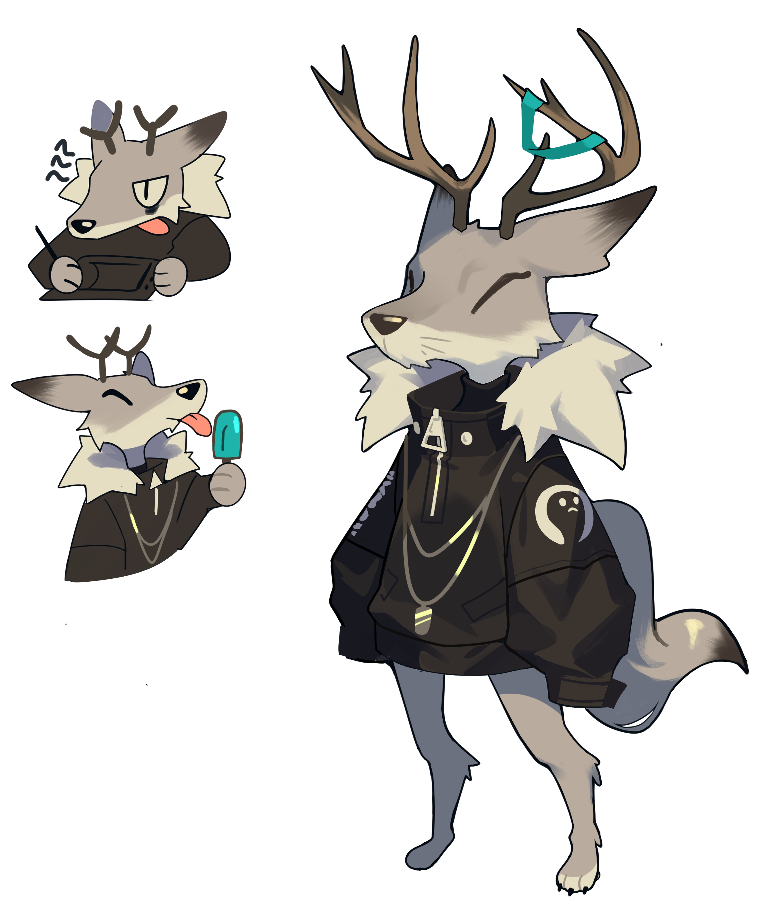The Big ImageBoard (TBIB) - 1other absurdres antlers artist self-insert ...