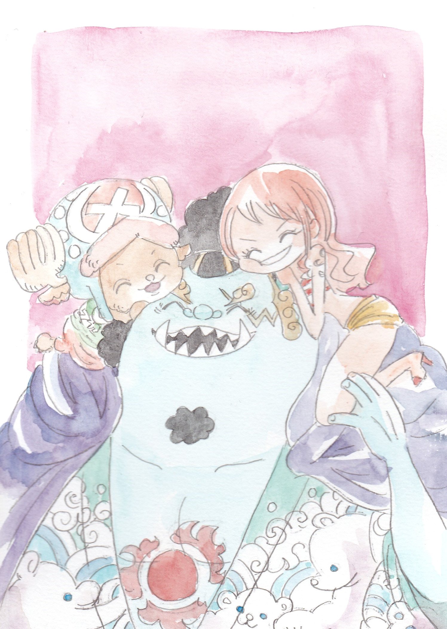 The Big ImageBoard (TBIB) - 1girl 2boys ^ ^ antlers arm tattoo blue skin cape chest tattoo ...