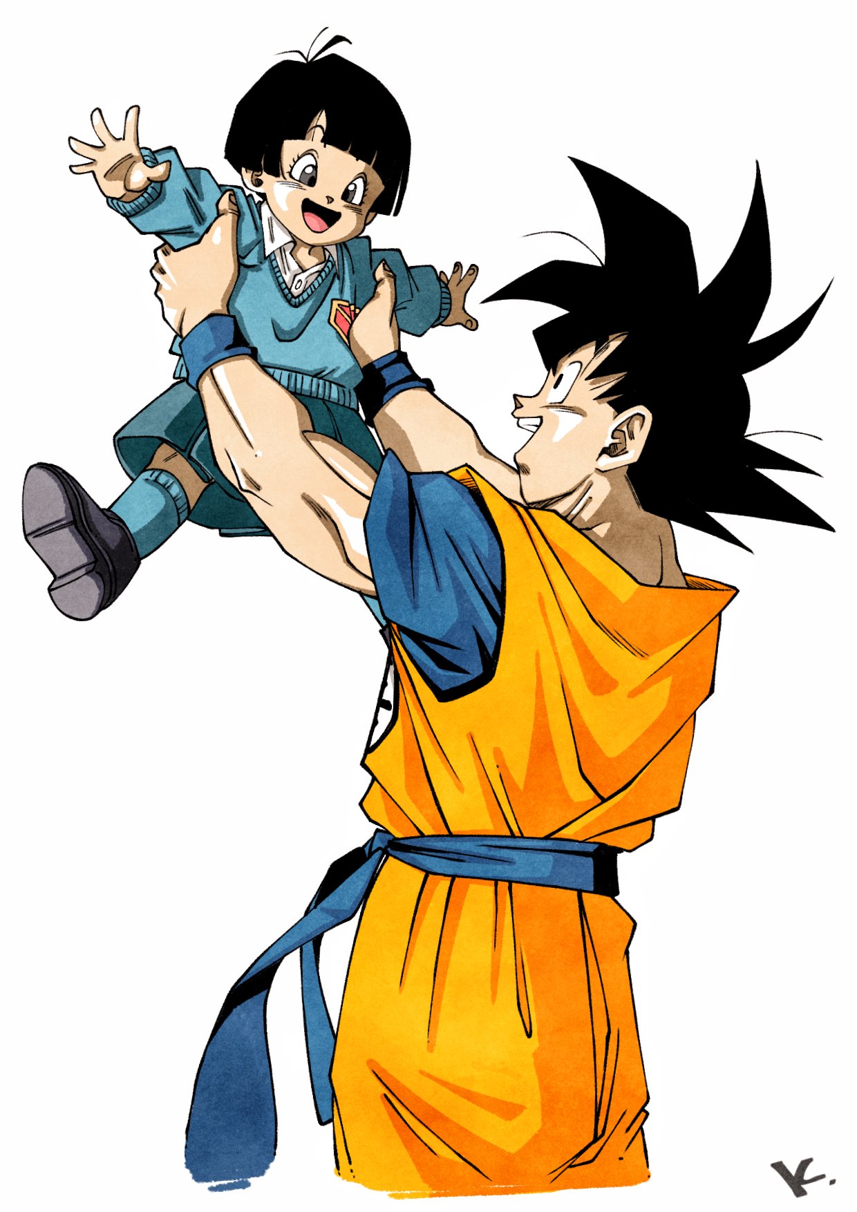 The Big ImageBoard (TBIB) - 1boy 1girl black eyes black footwear black hair blue jacket blue ...