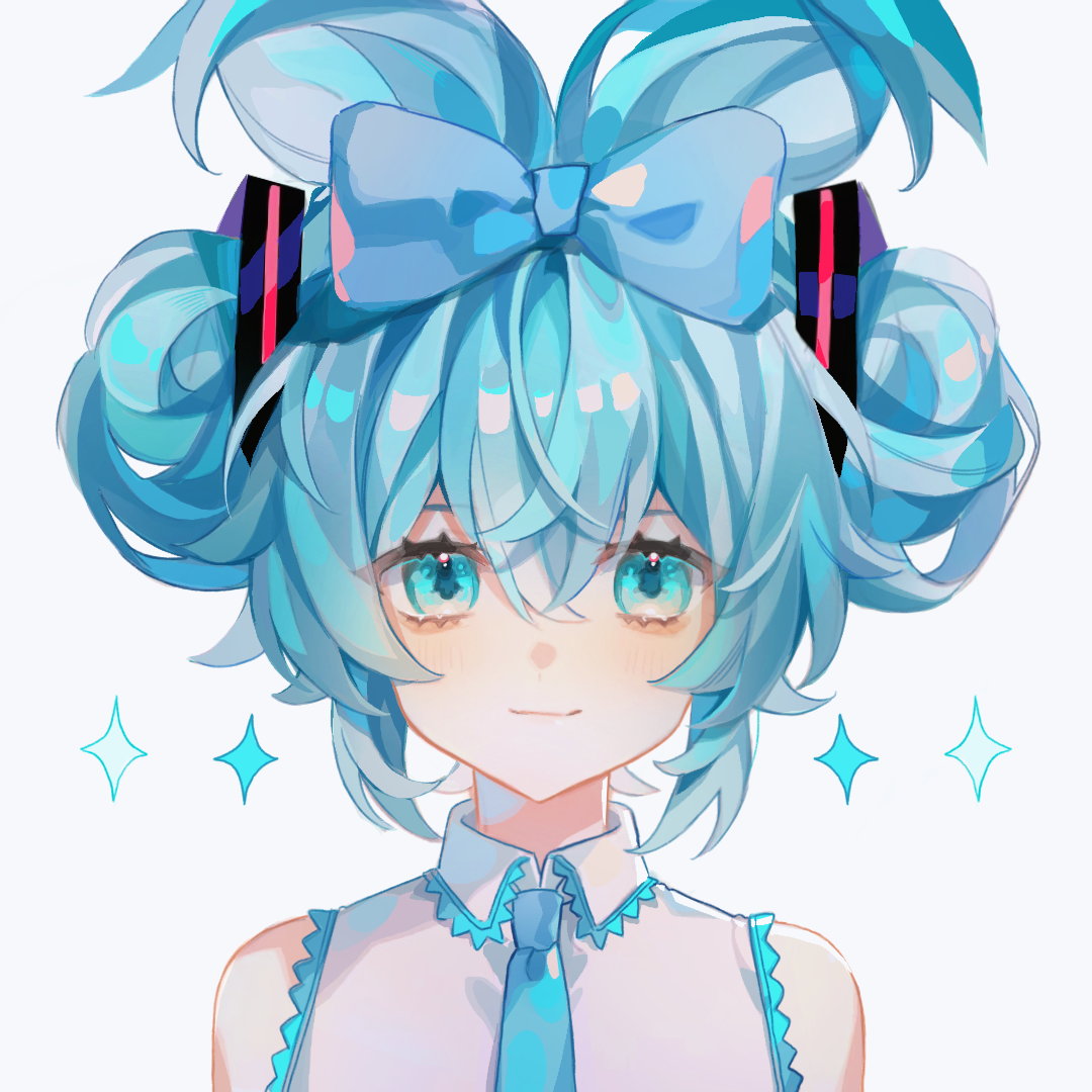 The Big ImageBoard (TBIB) - 1girl aegyo sal aqua bow aqua eyes aqua ...