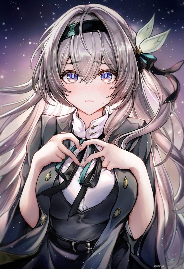 The Big ImageBoard (TBIB) - 1girl aquariu27889147 black dress black hairband black ribbon ...