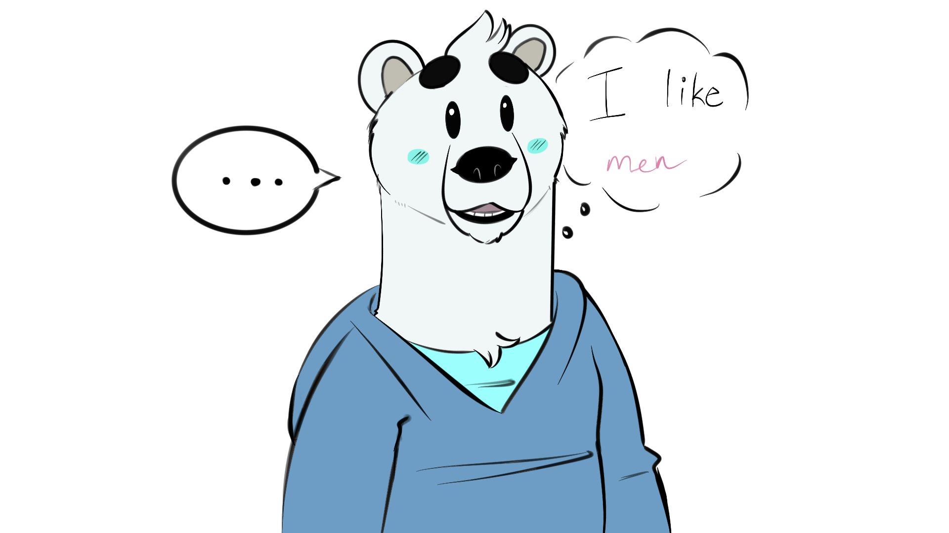 The Big ImageBoard (TBIB) - 2023 anthro bear beargarbage black eyes black nose blue clothing ...