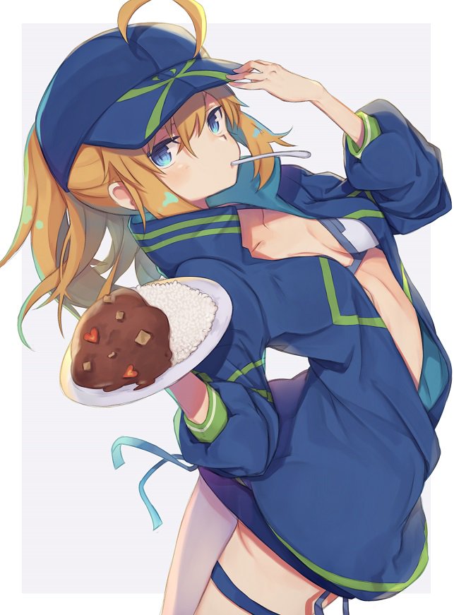 The Big ImageBoard (TBIB) - 1girl ahoge artoria pendragon (fate) baseball cap bikini bikini top ...