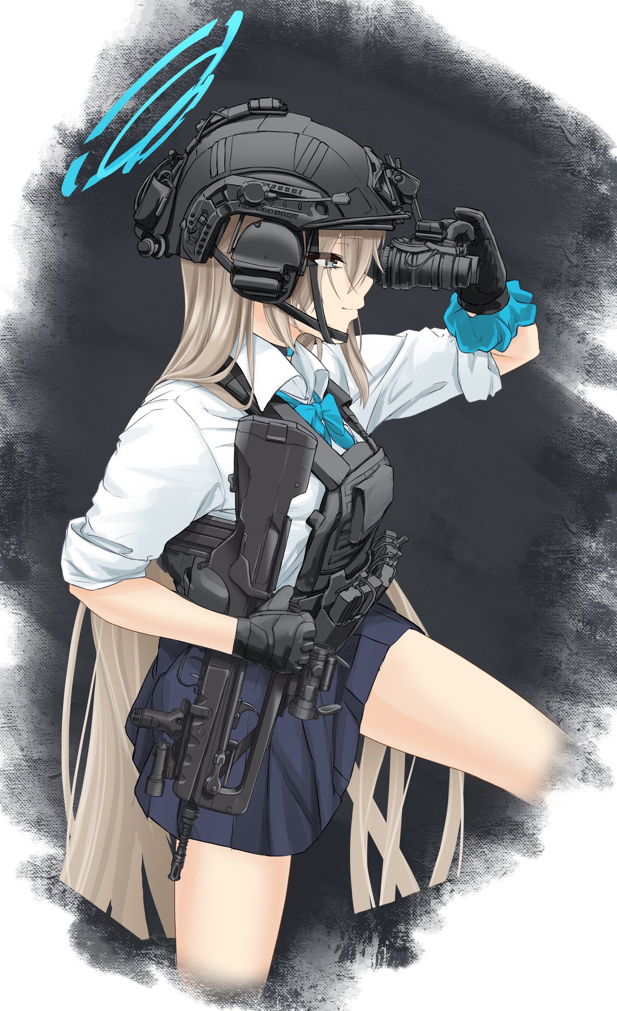 The Big Imageboard Tbib 1girl Ammunition Pouch Assault Rifle Asuna