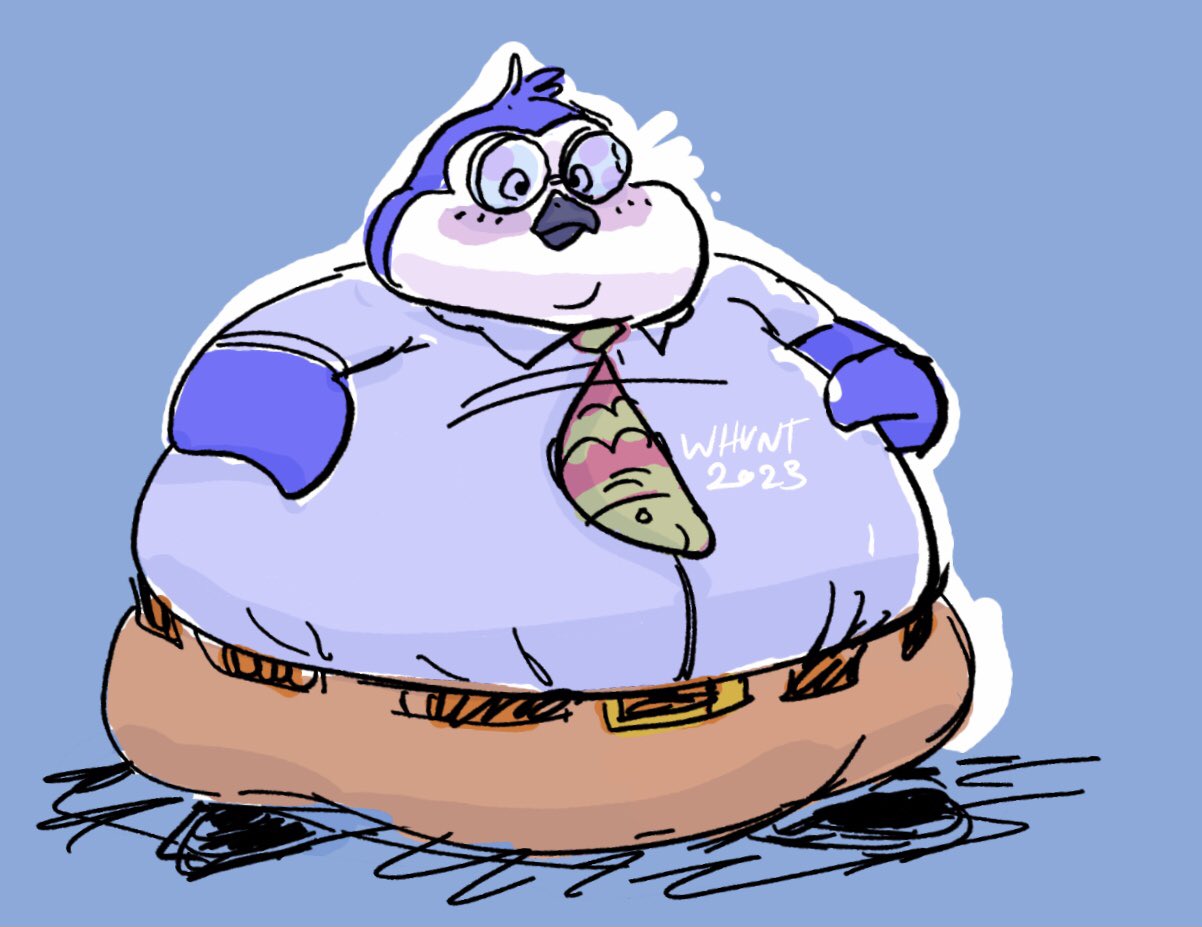 The Big Imageboard Tbib Anthro Avian Beak Belly Big Belly Bird Blue