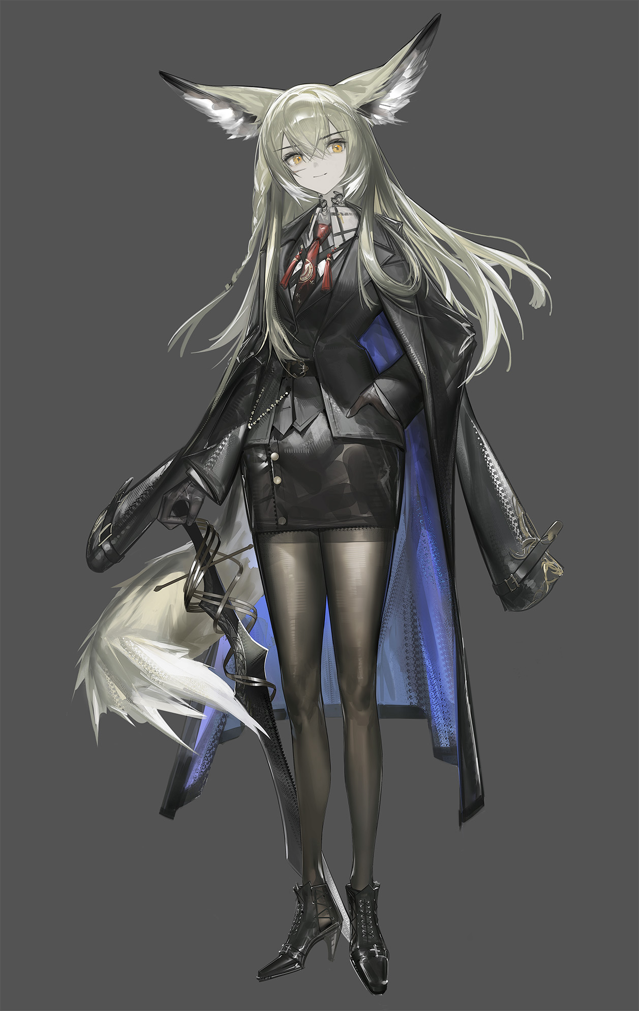 The Big ImageBoard (TBIB) - 1girl animal ear fluff animal ears arknights black footwear black ...