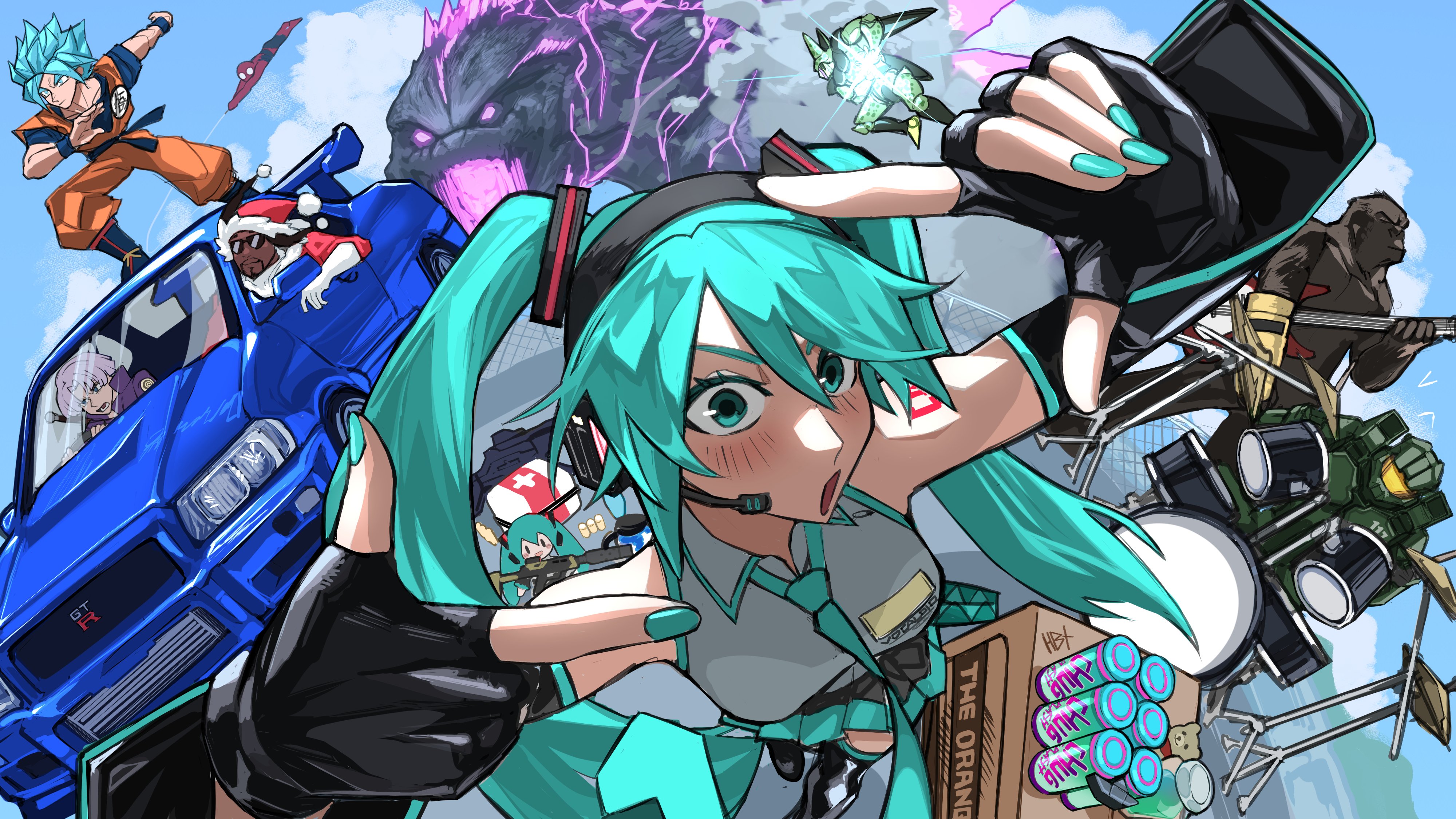 The Big ImageBoard (TBIB) - absurdres car cell (dragon ball) drum drum ...