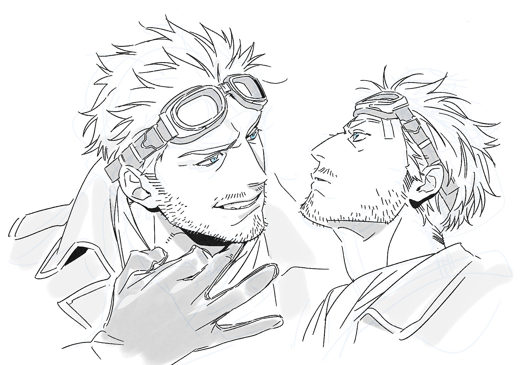 The Big ImageBoard (TBIB) - 1boy beard stubble blue eyes cid highwind ...