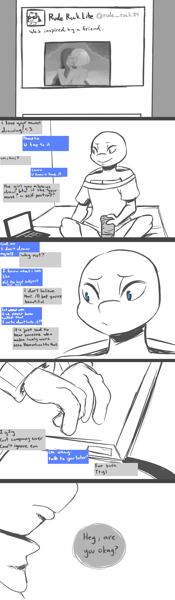 The Big Imageboard Tbib 2019 Anthro Biped Blue Eyes Chat Box Clothed Clothing Comic Computer