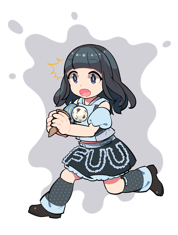The Big Imageboard Tbib 1girl Bangs Black Eyes Black Footwear Black