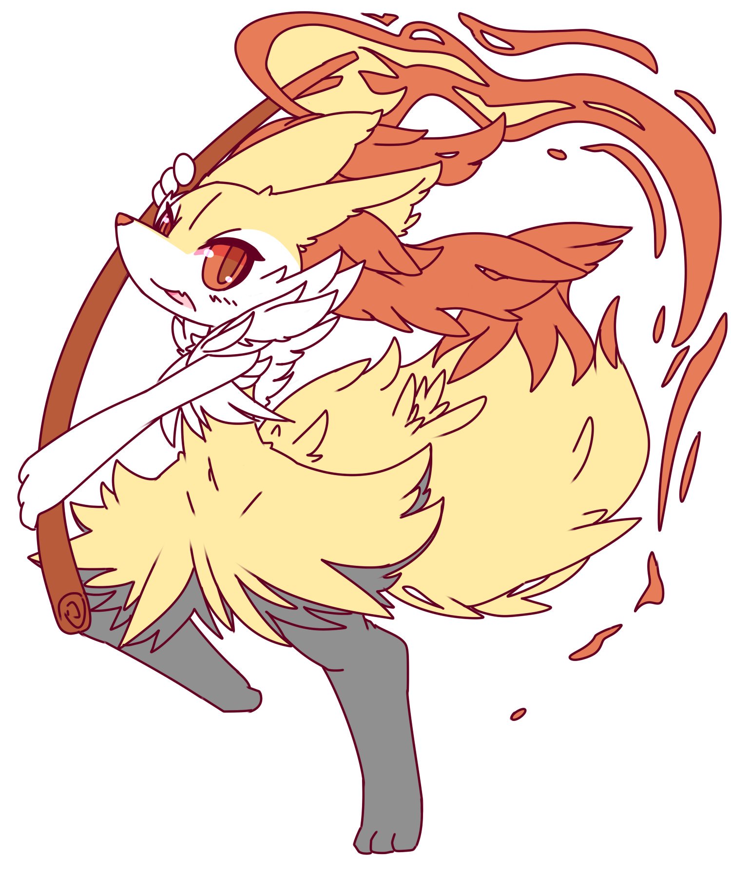 The Big ImageBoard (TBIB) - 2018 3 toes braixen dipstick tail feet fire ...