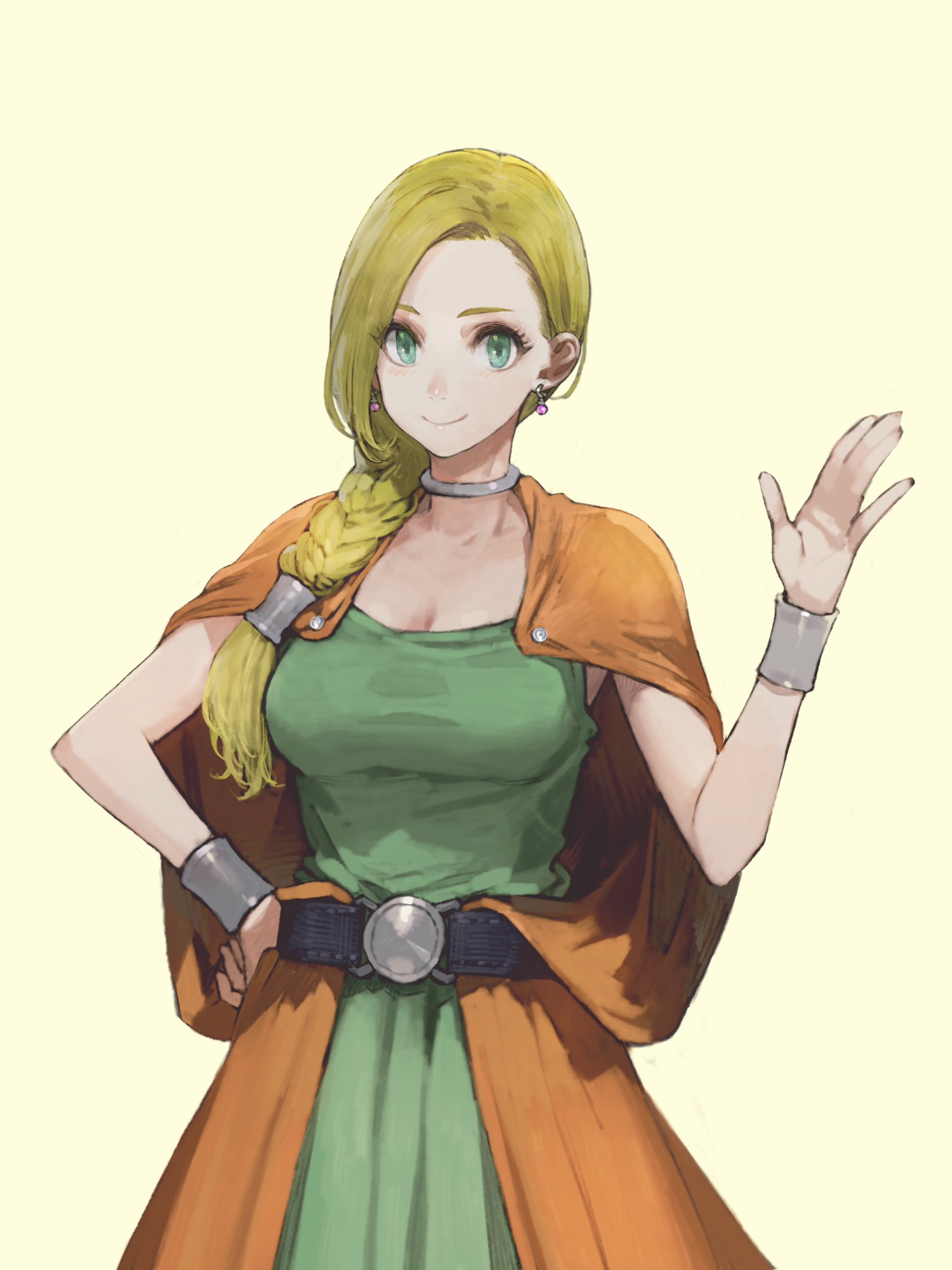 The Big Imageboard Tbib 1girl Belt Bianca Dq5 Blonde Hair Blue
