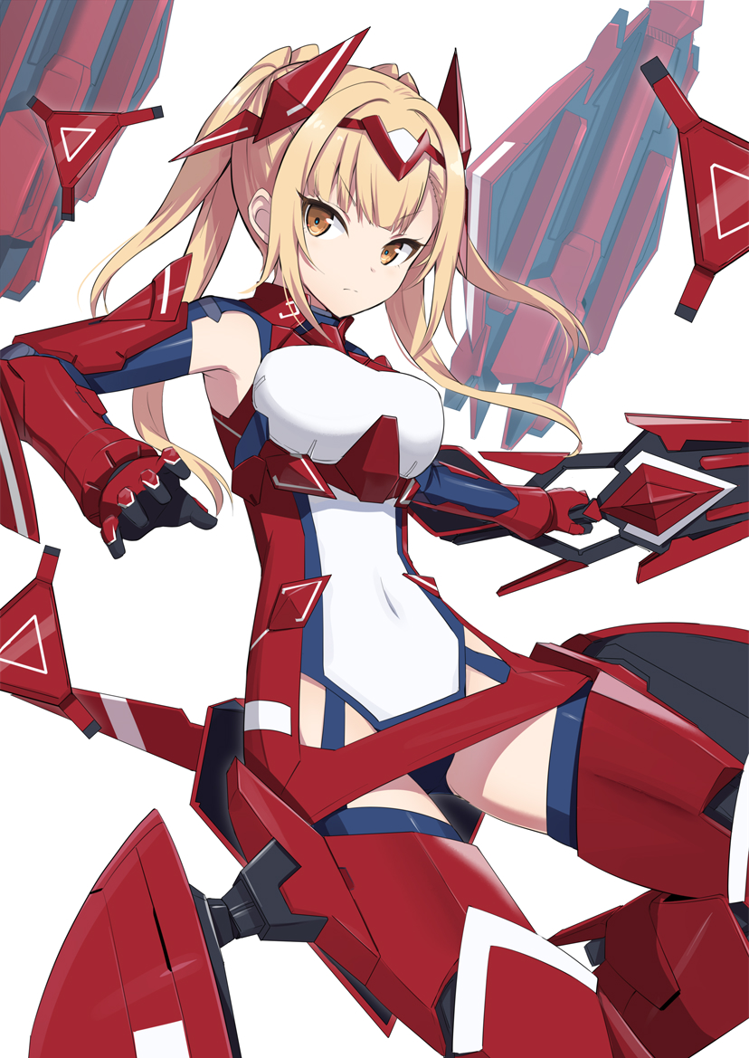 The Big Imageboard Tbib 1girl Alice Gear Aegis Armored Boots Blonde