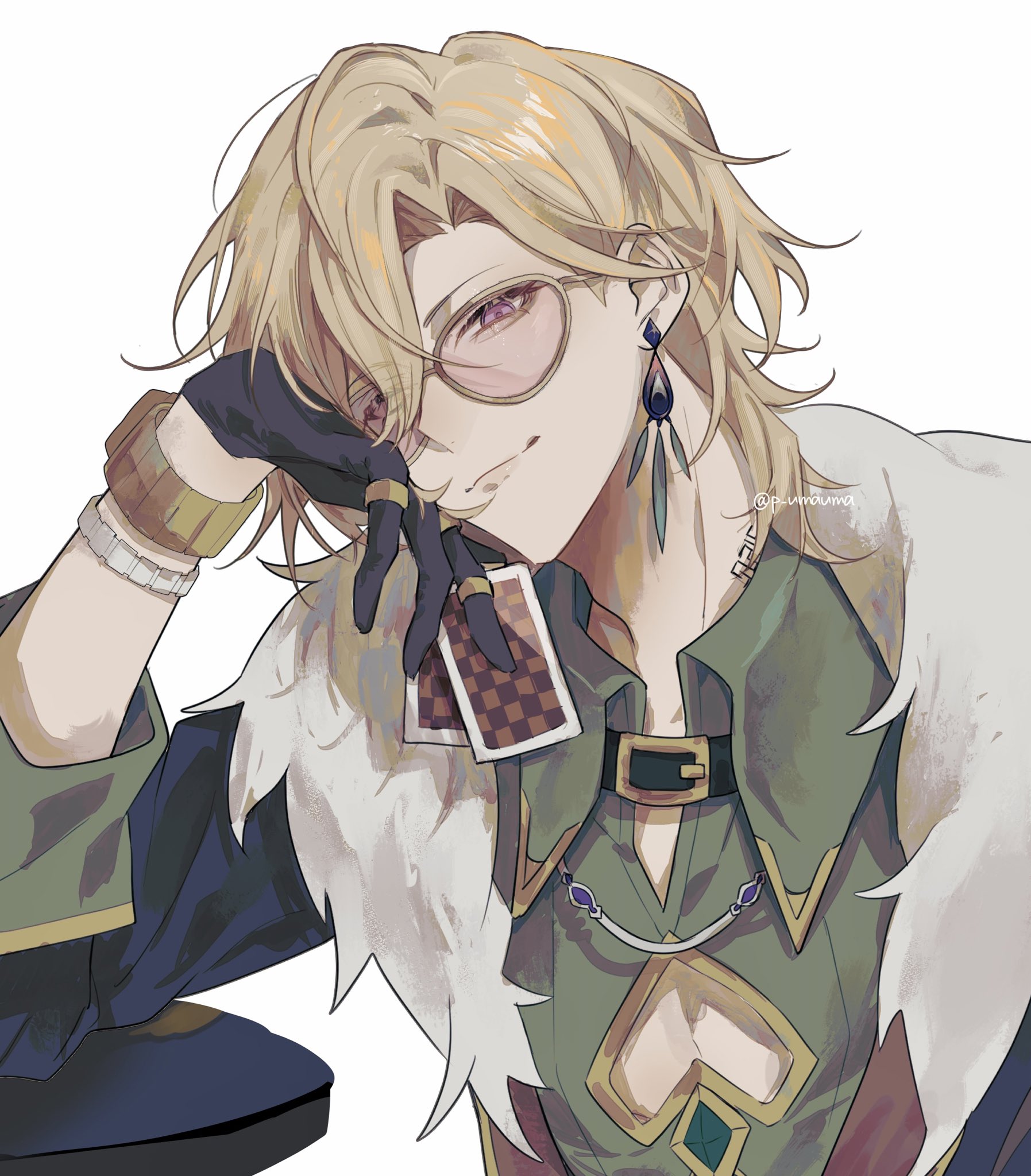 The Big ImageBoard (TBIB) - 1boy aventurine (honkai: star rail) bishounen black gloves blonde ...