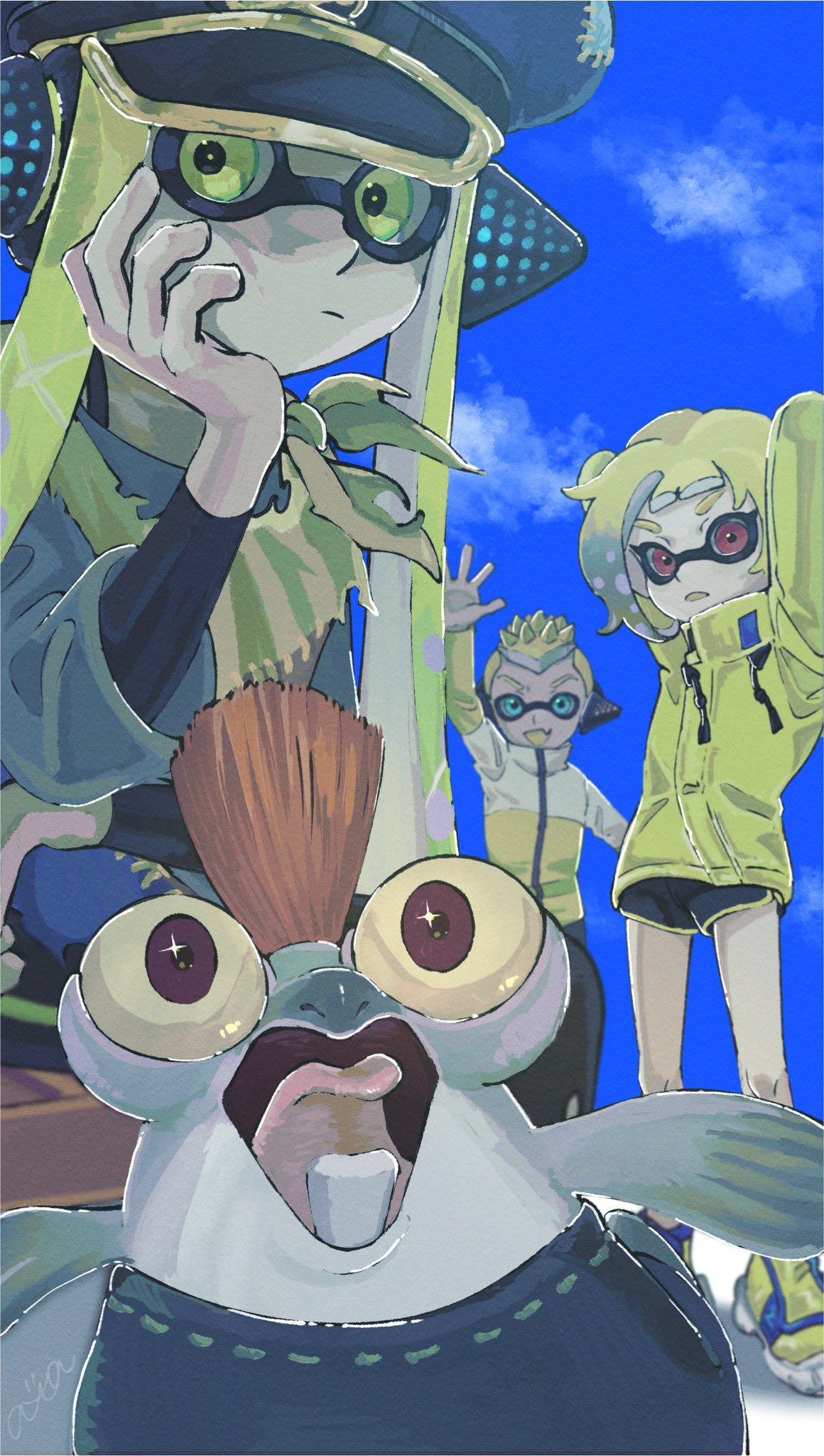 The Big ImageBoard (TBIB) - 1boy 2girls agent 3 (splatoon) agent 3 ...