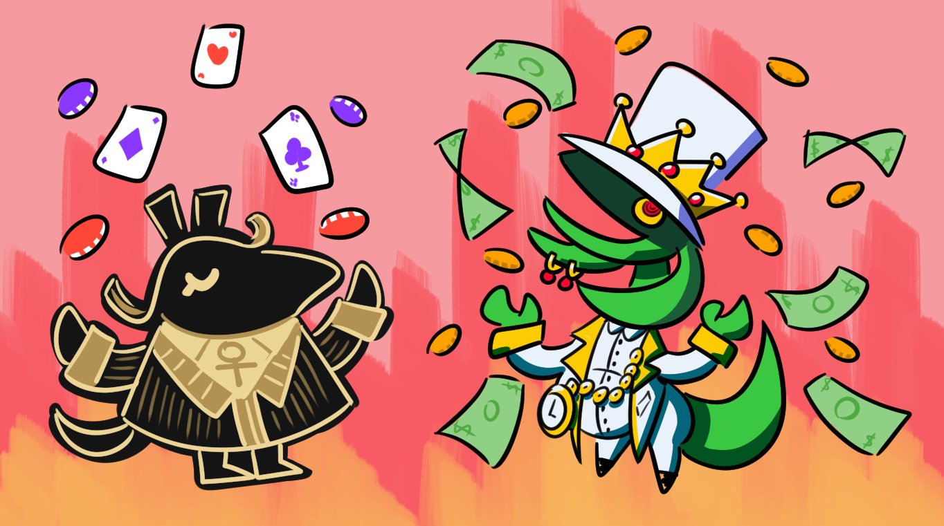 The Big ImageBoard (TBIB) - anthro black body clothing crown demon duo ...