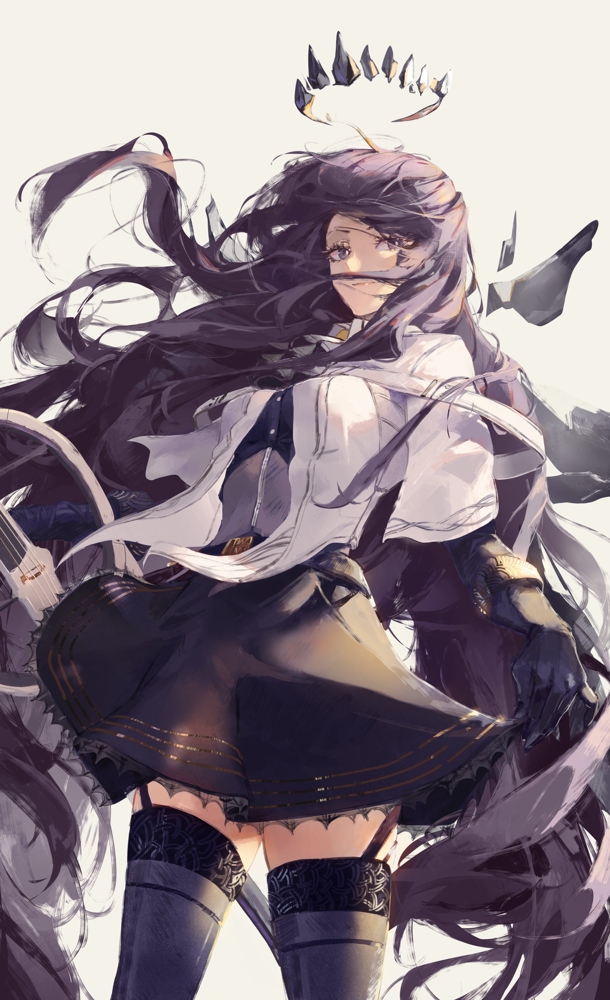 The Big ImageBoard (TBIB) - 1girl absurdres arknights ascot belt belt buckle black ascot black ...