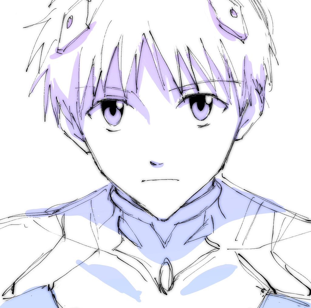 The Big ImageBoard (TBIB) - 1boy closed mouth greyscale ikari shinji ...