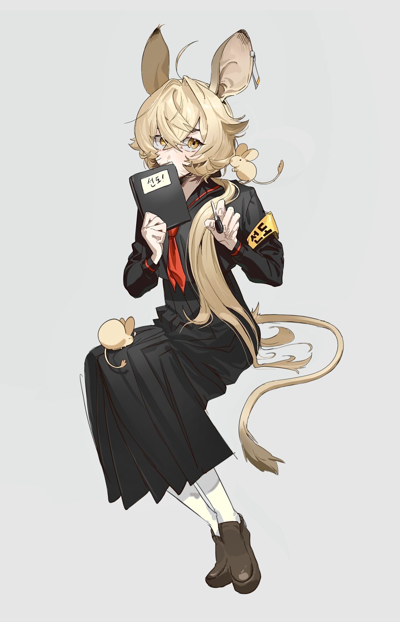 The Big ImageBoard (TBIB) - 1girl animal animal ear piercing animal on lap animal on shoulder ...