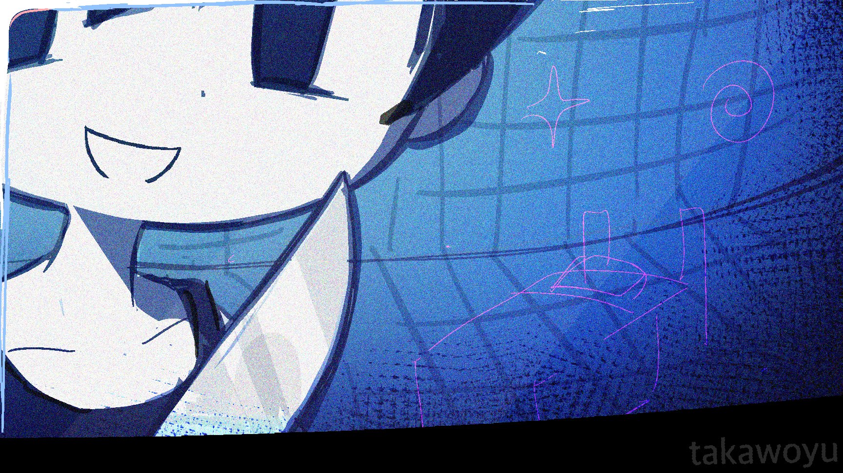 The Big ImageBoard (TBIB) - 1boy artist name black eyes black hair black tank top collarbone ...