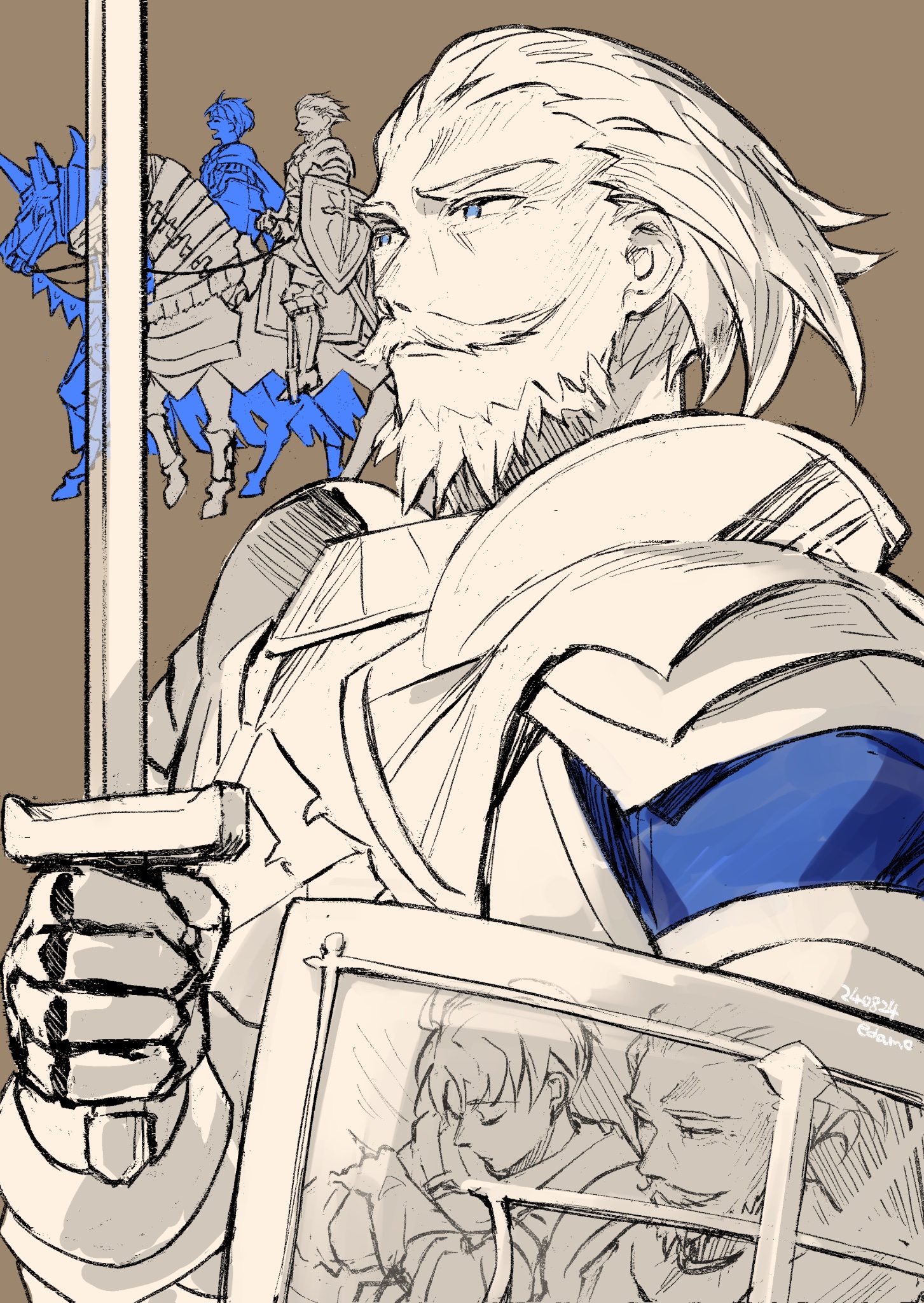 The Big ImageBoard (TBIB) - 2boys alain (unicorn overlord) armor artist ...