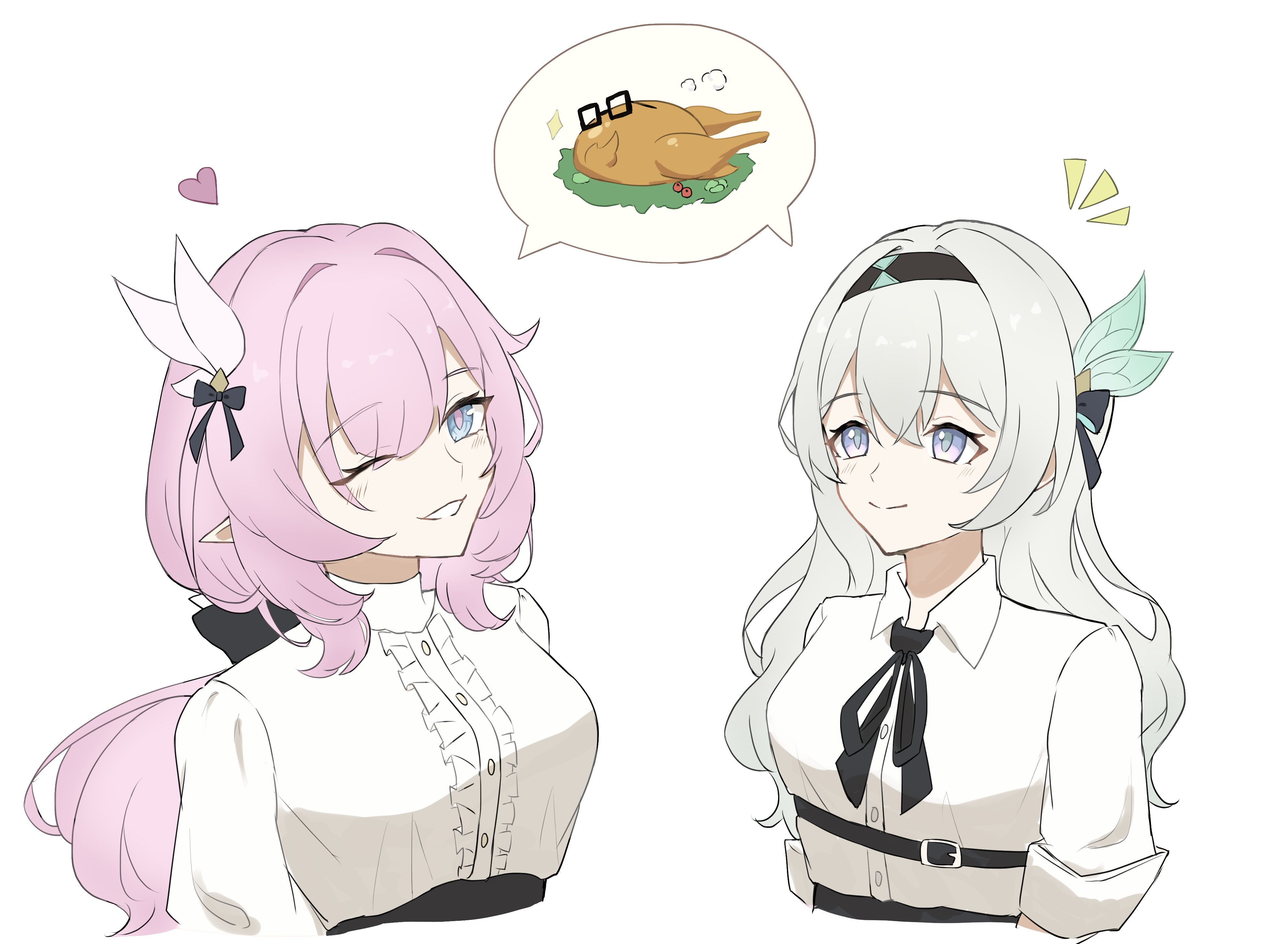 The Big ImageBoard (TBIB) - 2girls ^^^ absurdres black hairband blue ...