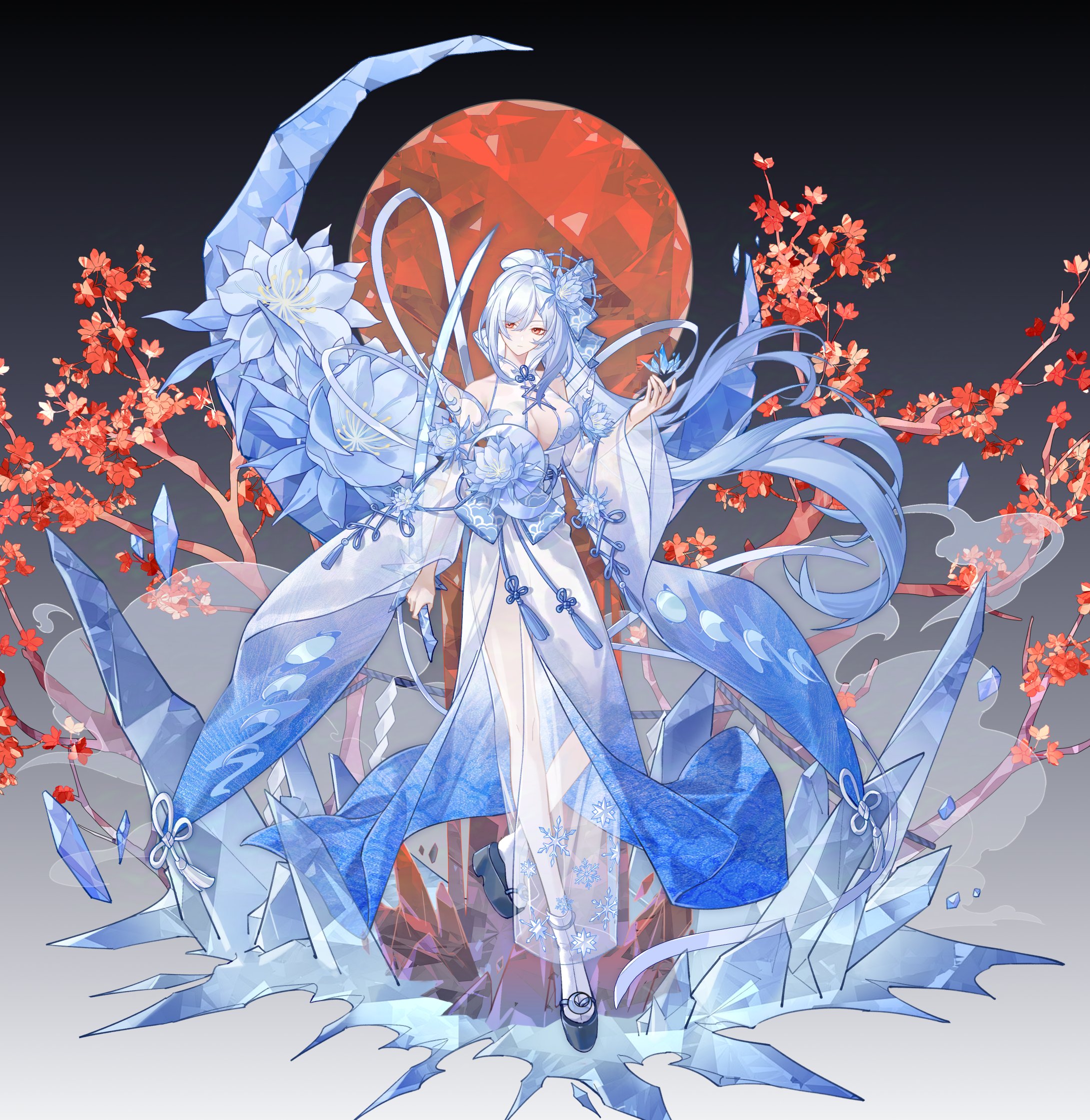 The Big ImageBoard (TBIB) - 1girl alternate costume blue dress branch ...