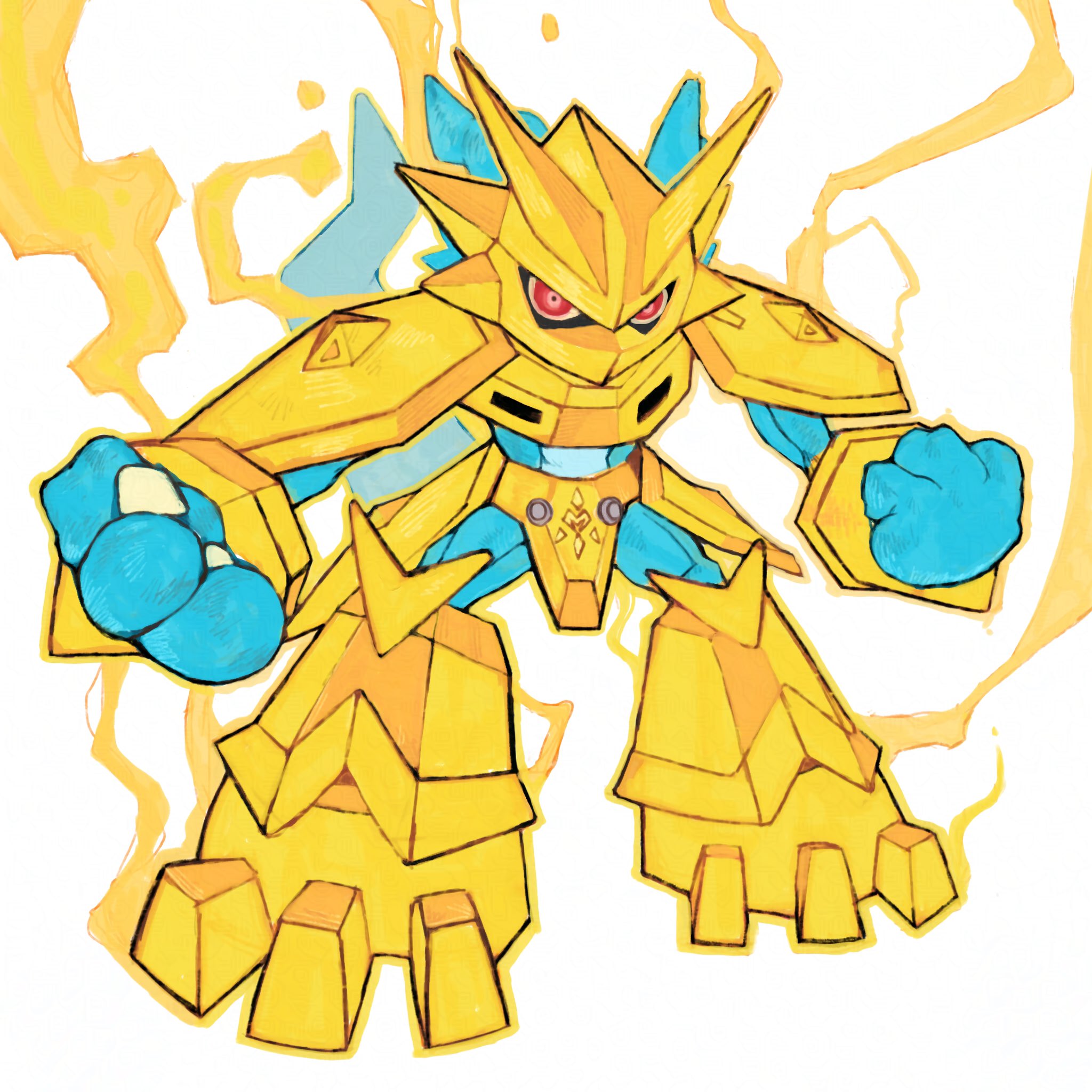 The Big ImageBoard (TBIB) - analog boy02 armor aura blue skin clenched ...