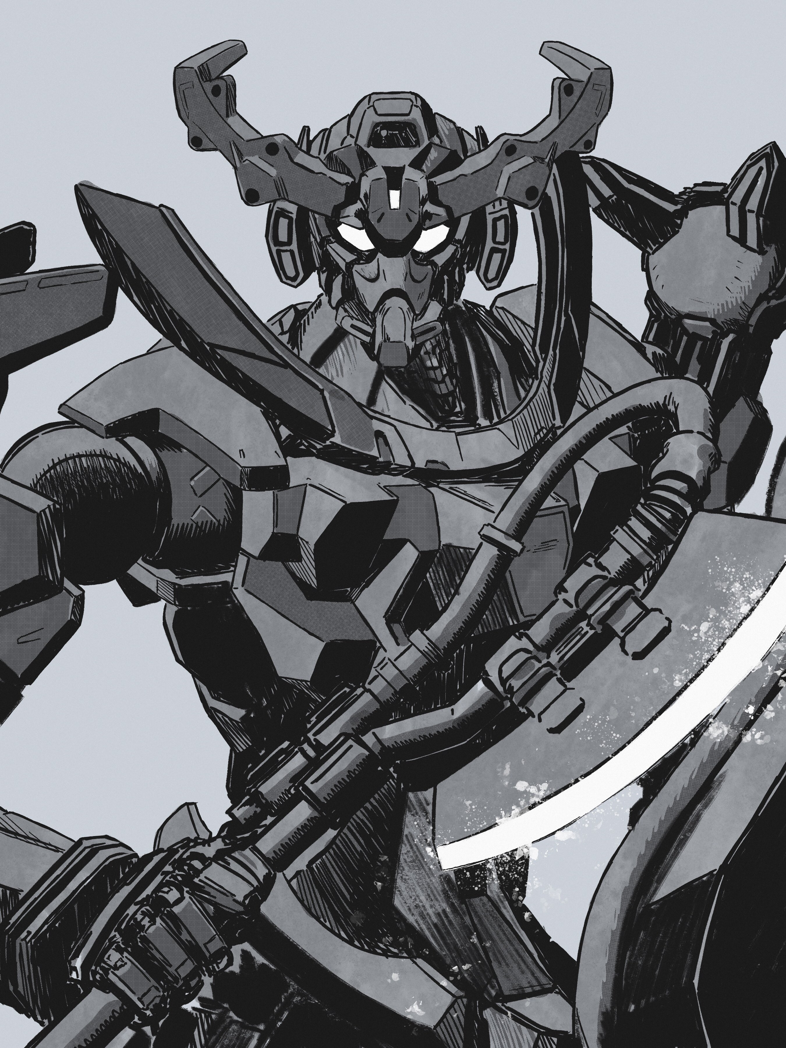 The Big ImageBoard (TBIB) - absurdres axe commentary english commentary ...