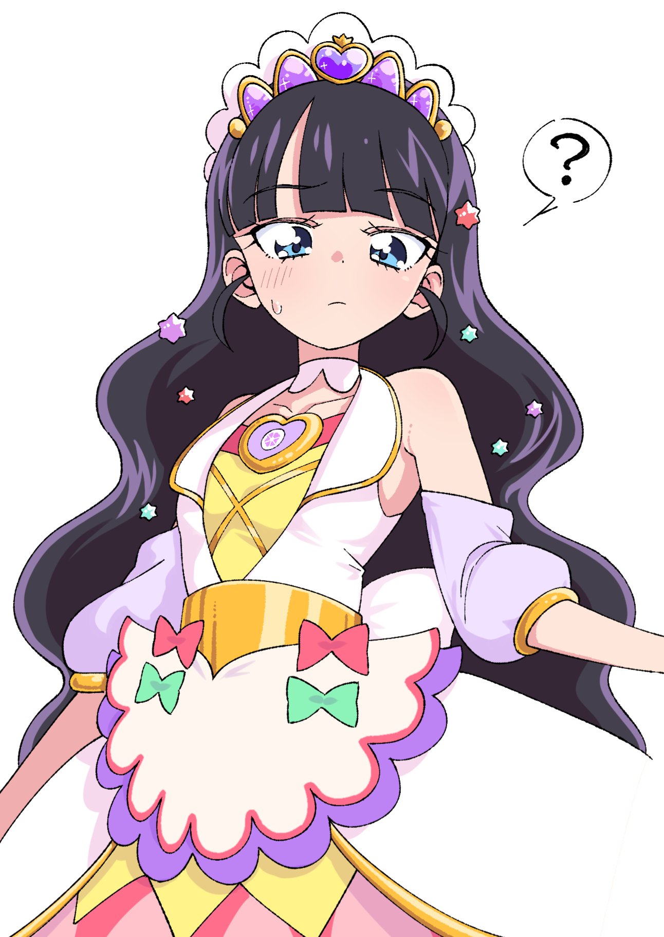 The Big ImageBoard (TBIB) - !? 1girl black hair blue eyes bow choker ...