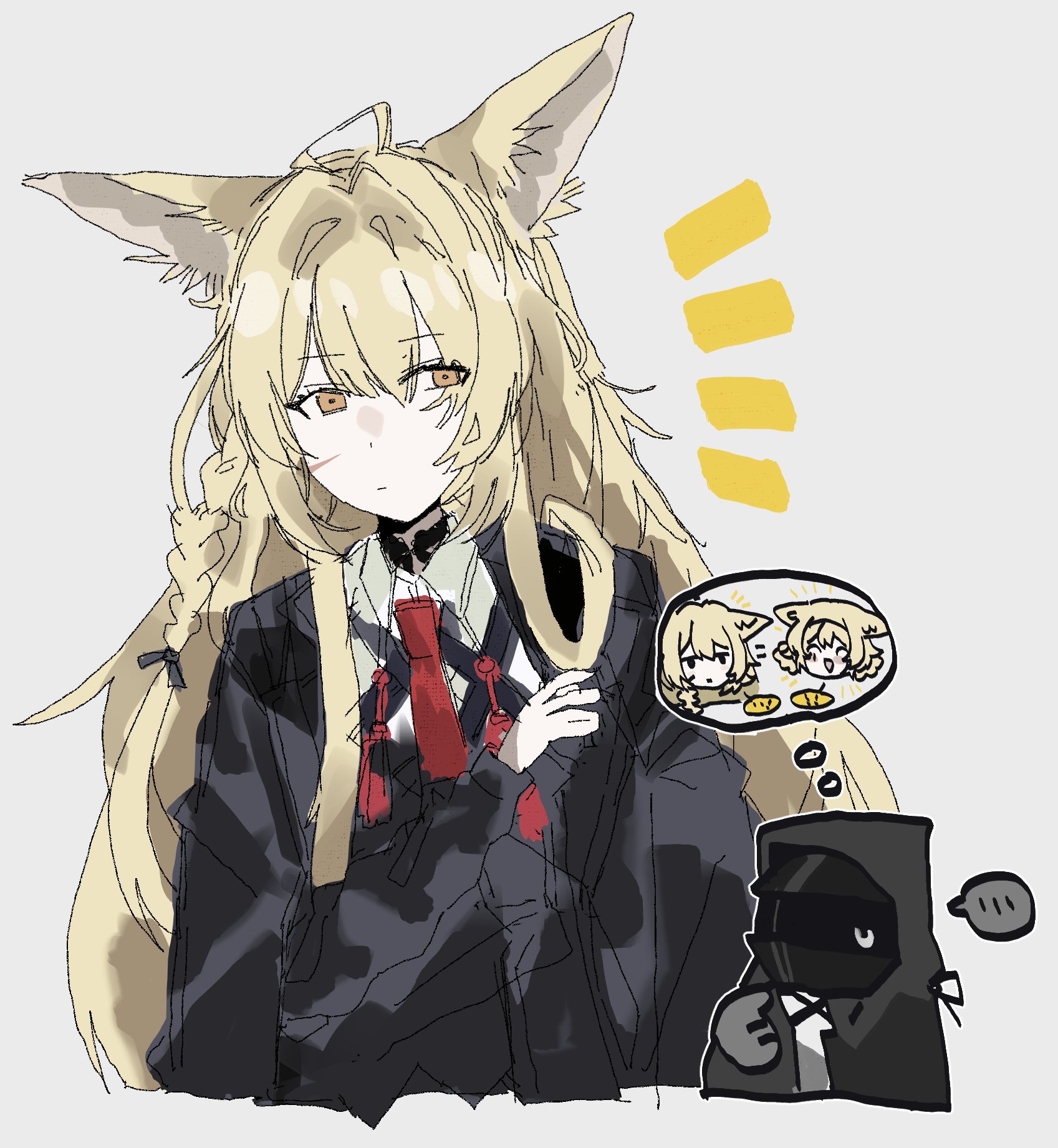 The Big ImageBoard (TBIB) - 1other 2girls ambiguous gender animal ears arknights blonde hair ...