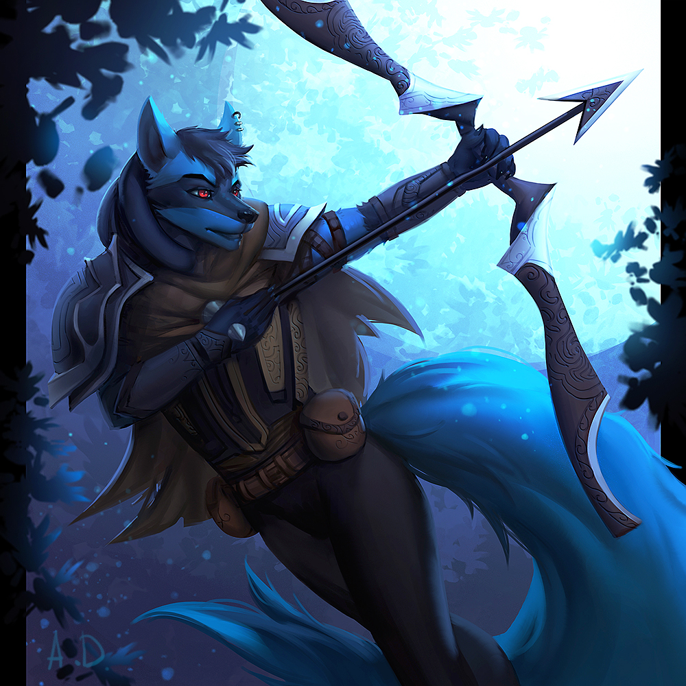 The Big ImageBoard (TBIB) - 1:1 2019 andyd anthro arrow (weapon) blue body blue fur bow (weapon ...