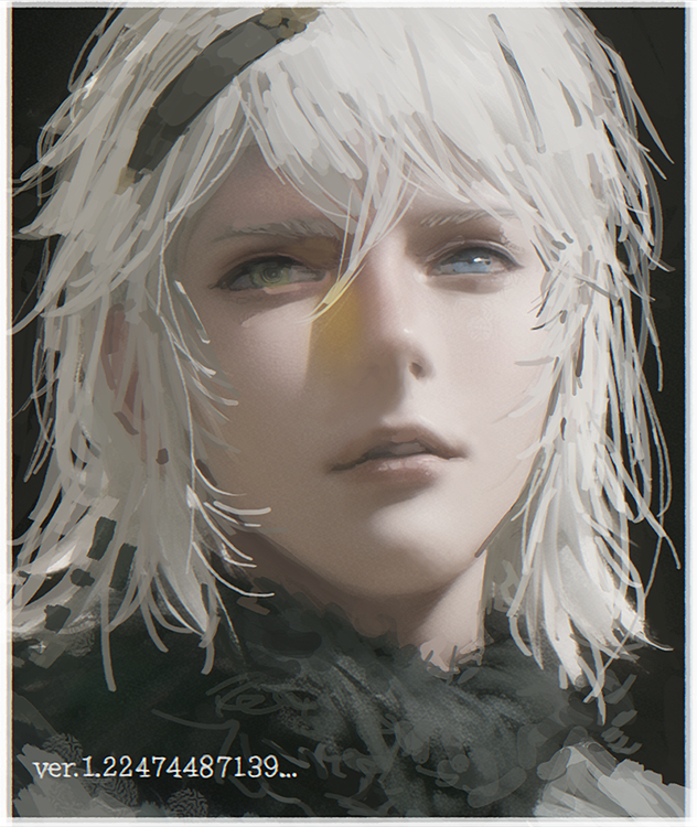 The Big ImageBoard (TBIB) - 1boy black background blue eyes commentary ...