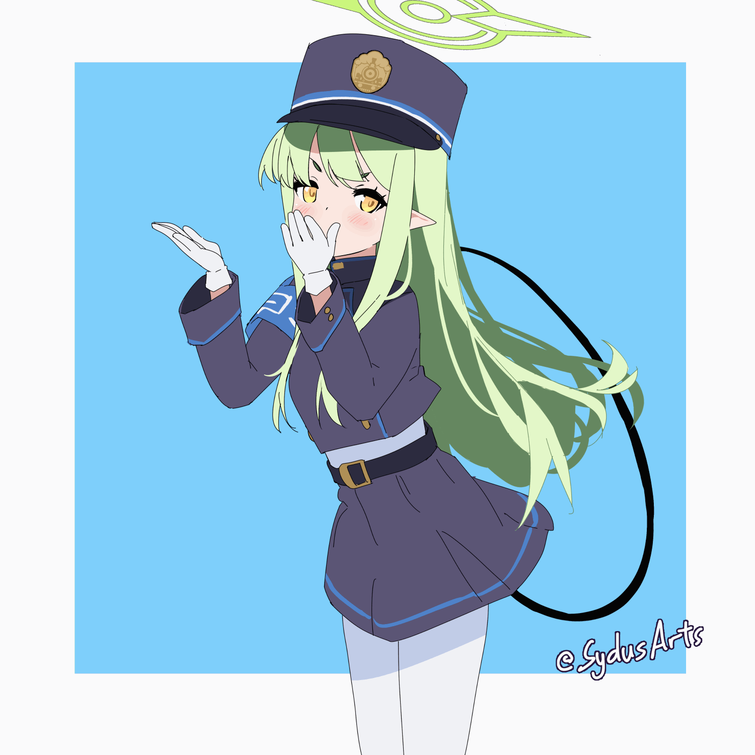 The Big ImageBoard (TBIB) - 1girl animated animated gif armband artist name black tail blue ...