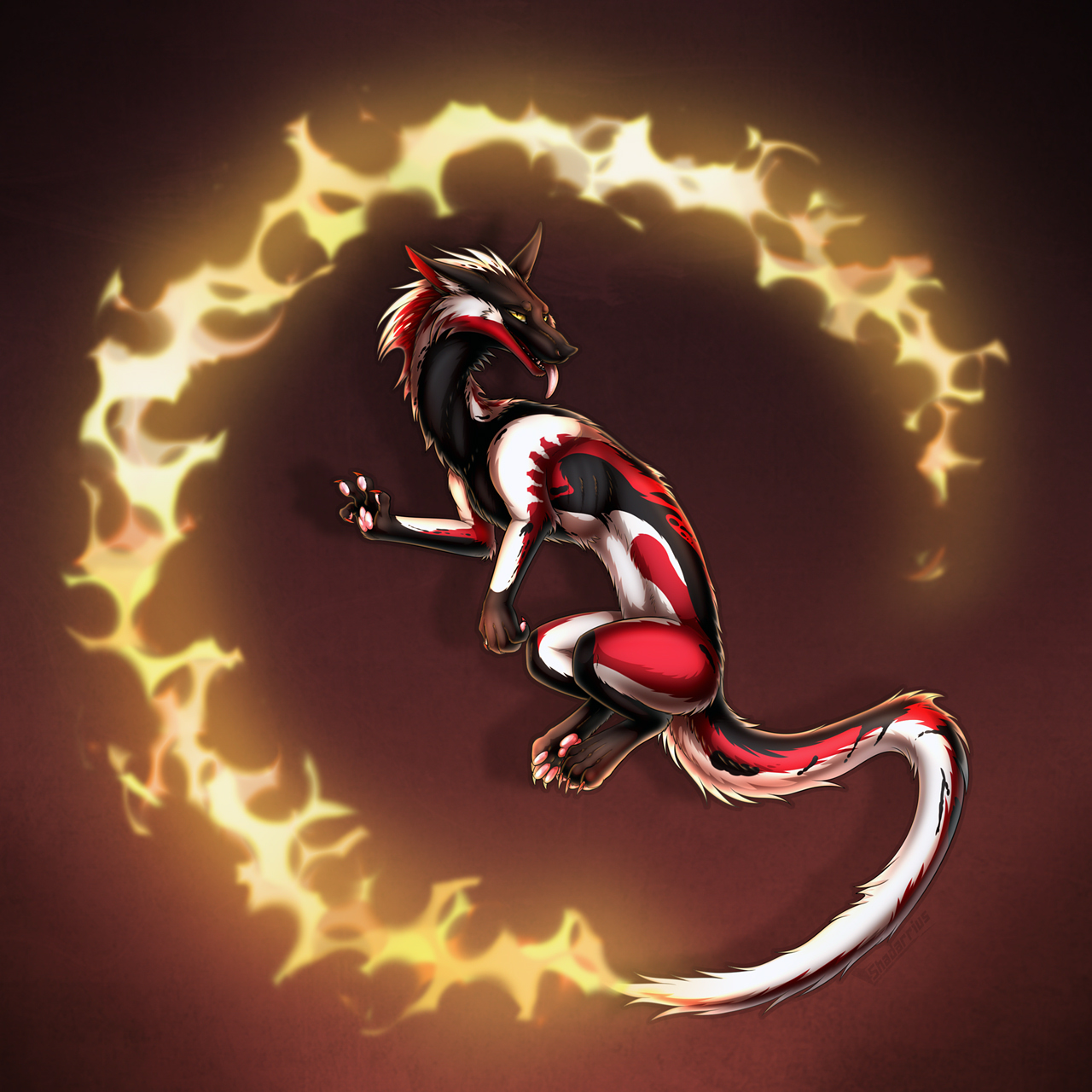 The Big ImageBoard (TBIB) - 1:1 blep dragon female feral fire fur ...