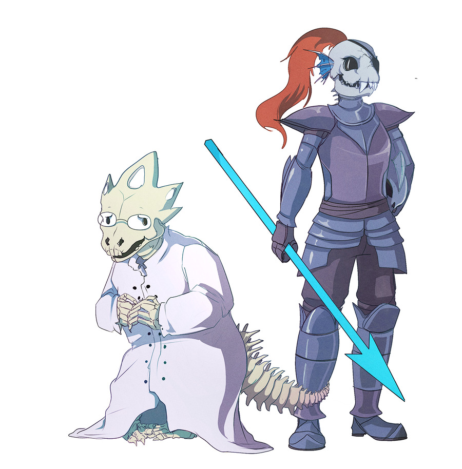 The Big ImageBoard (TBIB) - alphys alternate species animated skeleton bone duo jazzycat melee ...