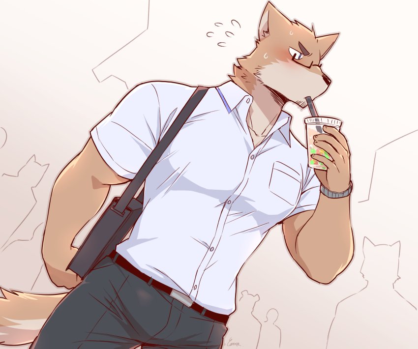 The Big ImageBoard (TBIB) - 2019 anthro canid canine canis clothing cotton (artist) domestic dog ...